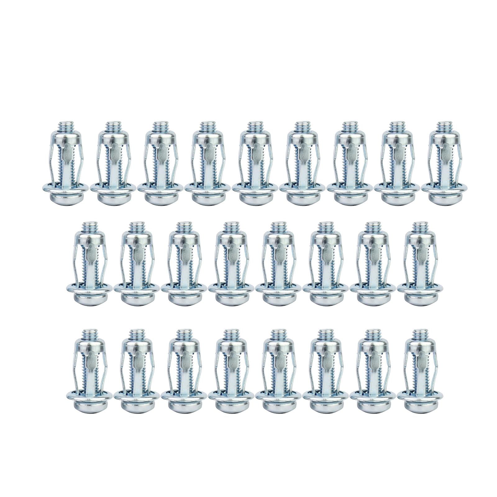 25x Jack Nuts Petal Rivets Nut Threaded Inserts Tool Dowels Screw ...