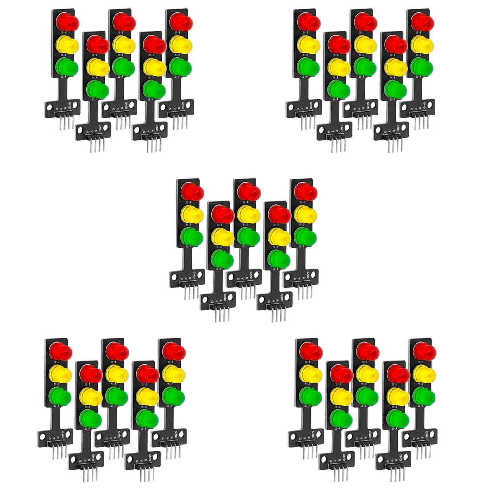 25x LED Traffic Light Module DIY Mini Traffic Light 3.3-5V Compatible ...