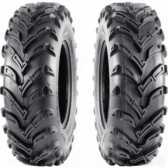 25x10-12 Heavy Duty 6PR QD137 ATV Tubeless Tires, All Terrain Off-Road ...