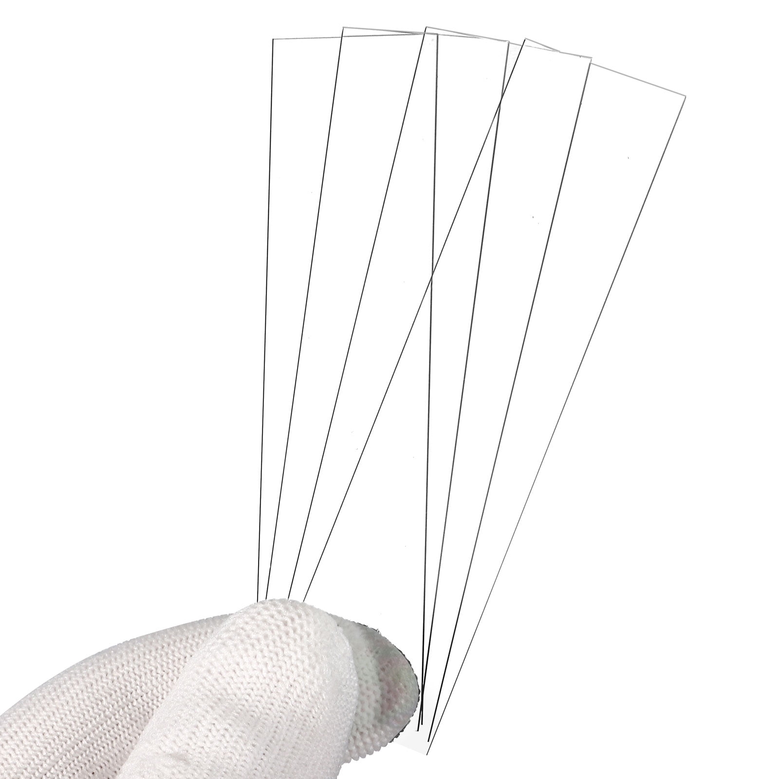 25x100mm Glass Streak Plate, 4pcs Lab Thin Layer Chromatography Plates ...