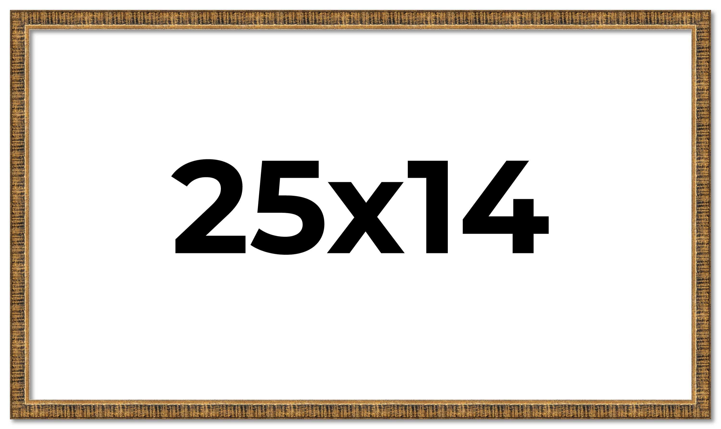25x14 Frame Gold Picture Frame - Complete Modern Photo Frame Includes ...