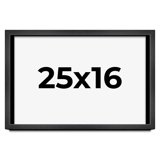 25x16 Frame Black Charcoal Grey Wood Textured Picture Frame | 0.75 Inch ...
