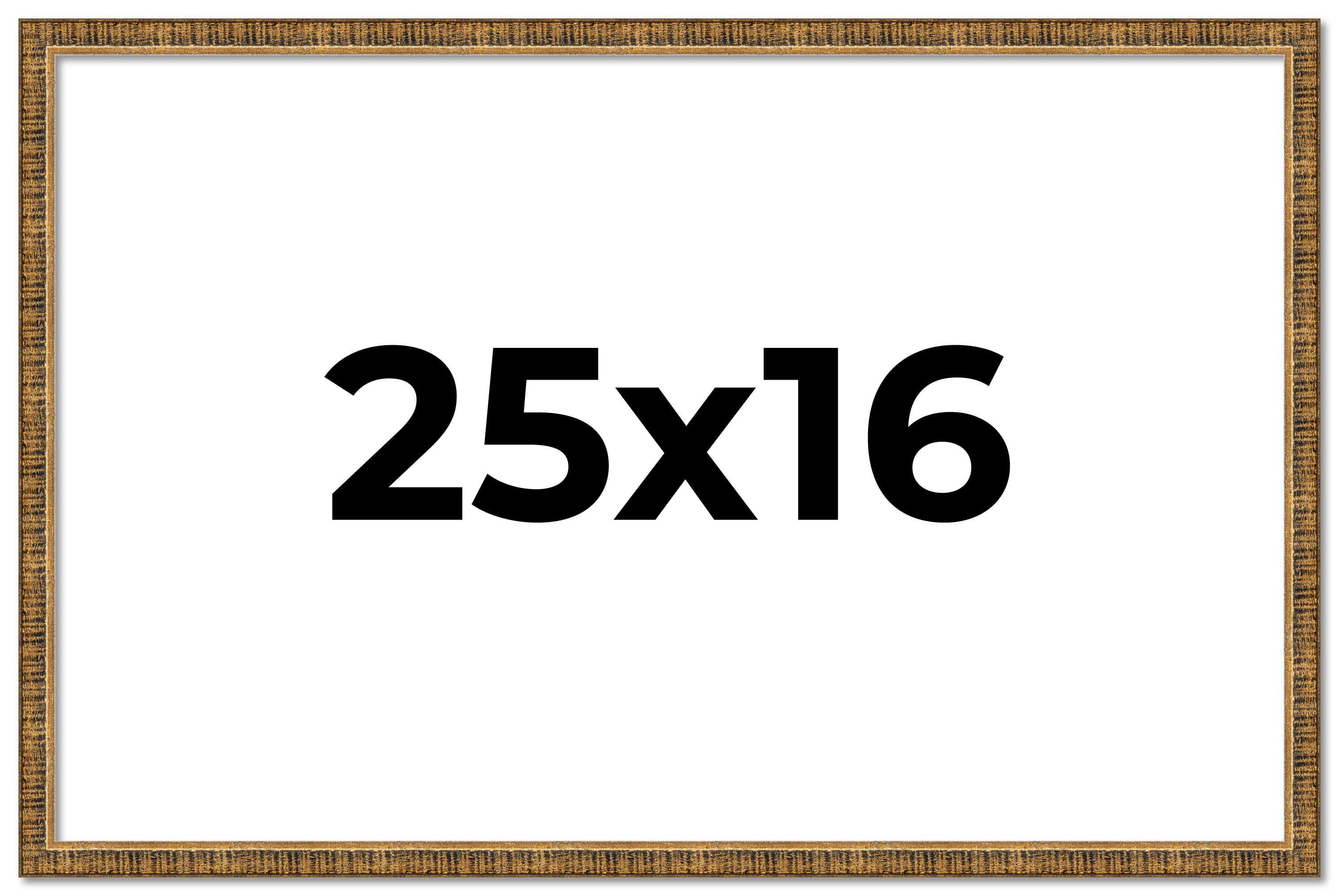 25x16 Frame Gold Solid Wood Picture Frame - Complete Modern Photo Frame ...