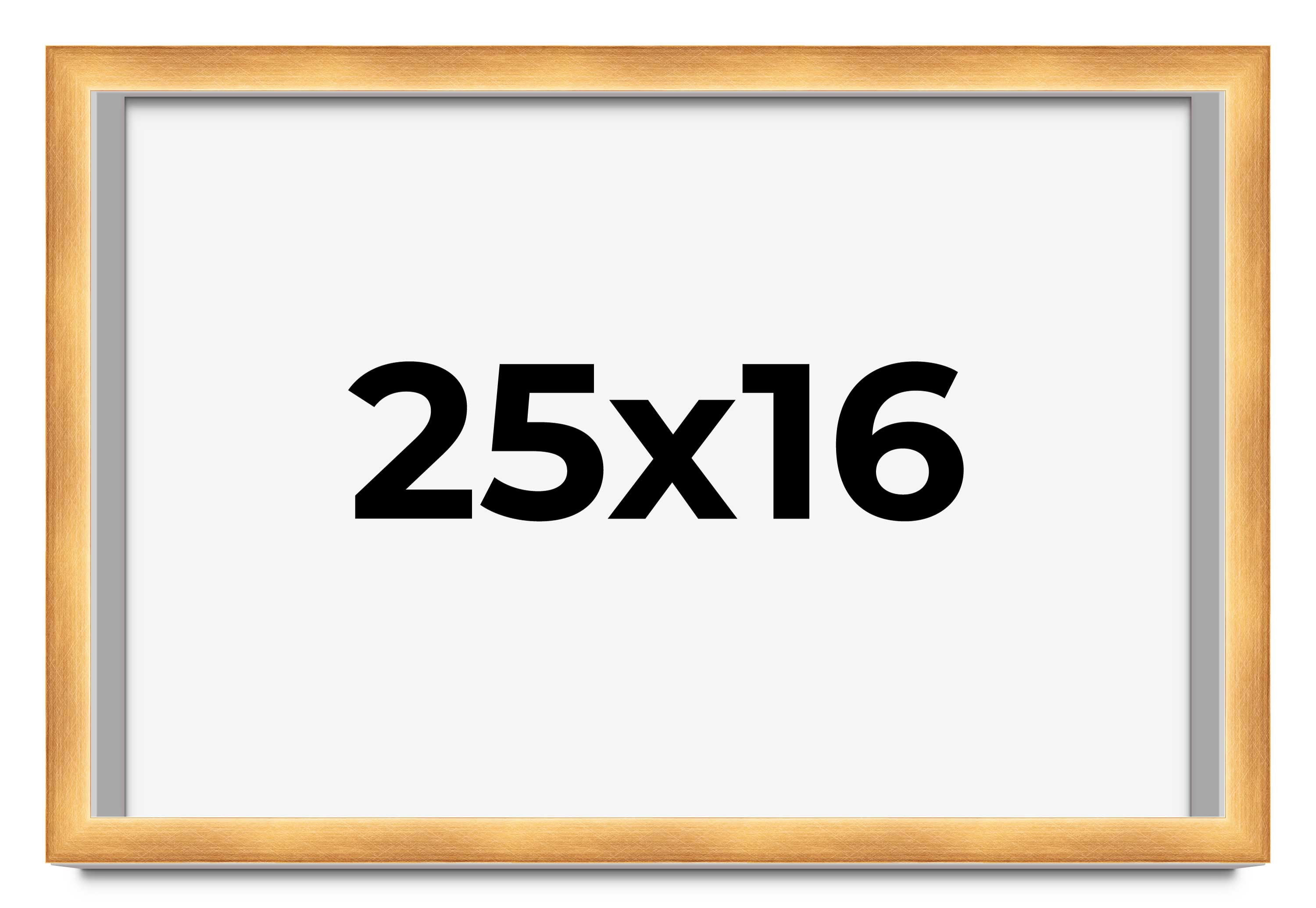 25x16 Shadow Box Bronze Cross-Brushed Display Frame | 1.625 Inches Deep ...