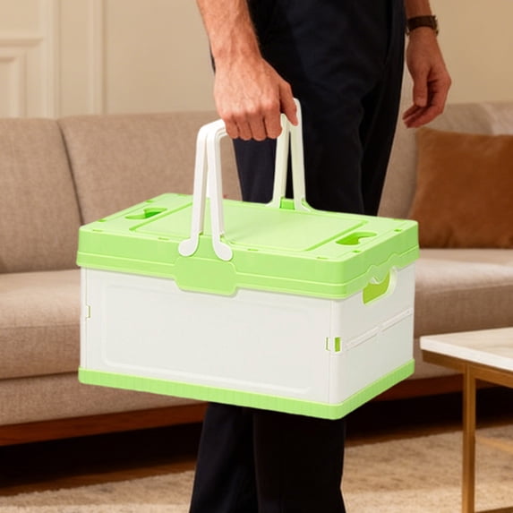 25x17.2x14.6cm Foldable Plastic Storage Container | Portable Camping ...