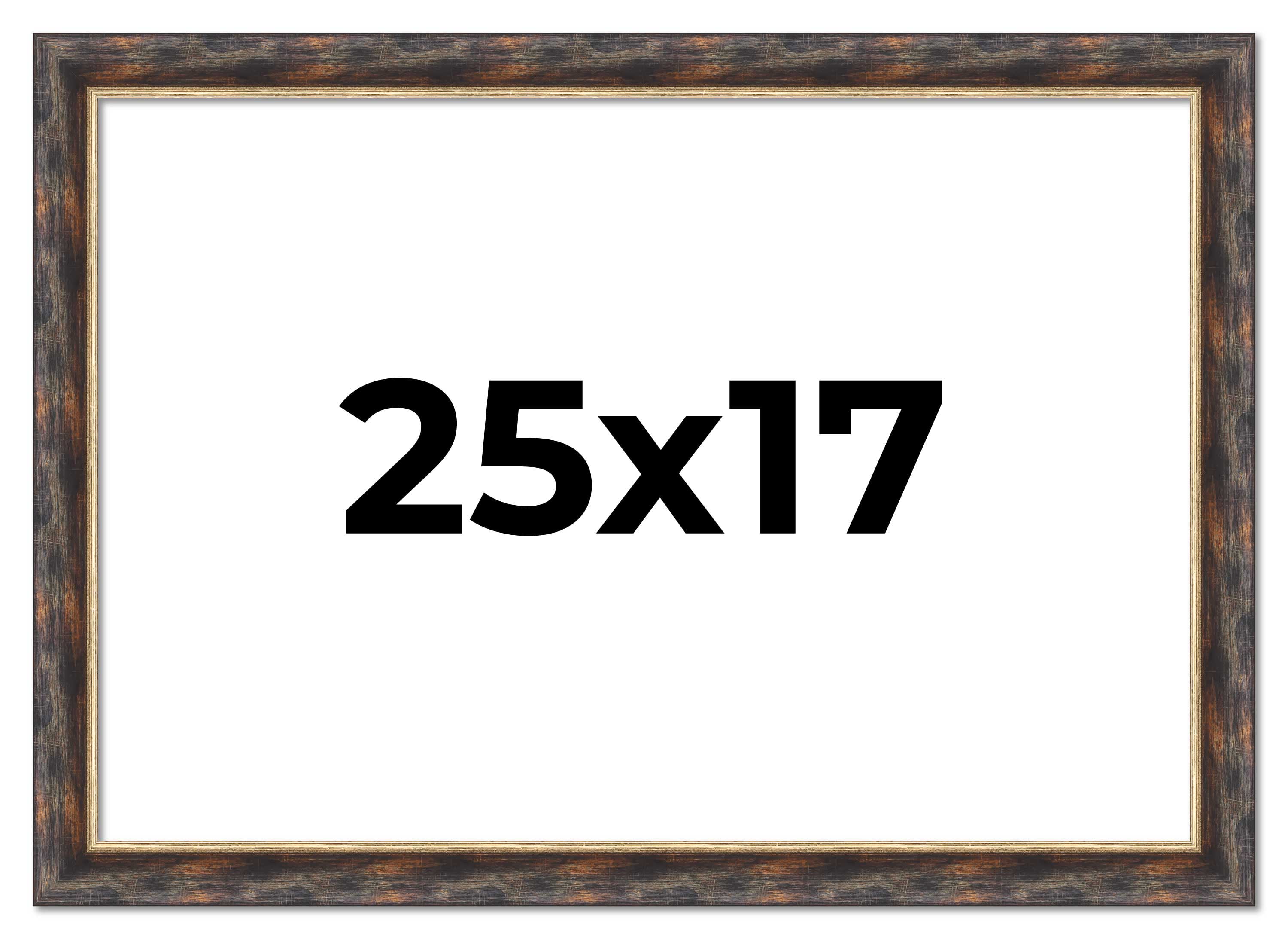25x17 Frame Gold Real Wood Picture Frame Width 1.5 inches | Interior ...