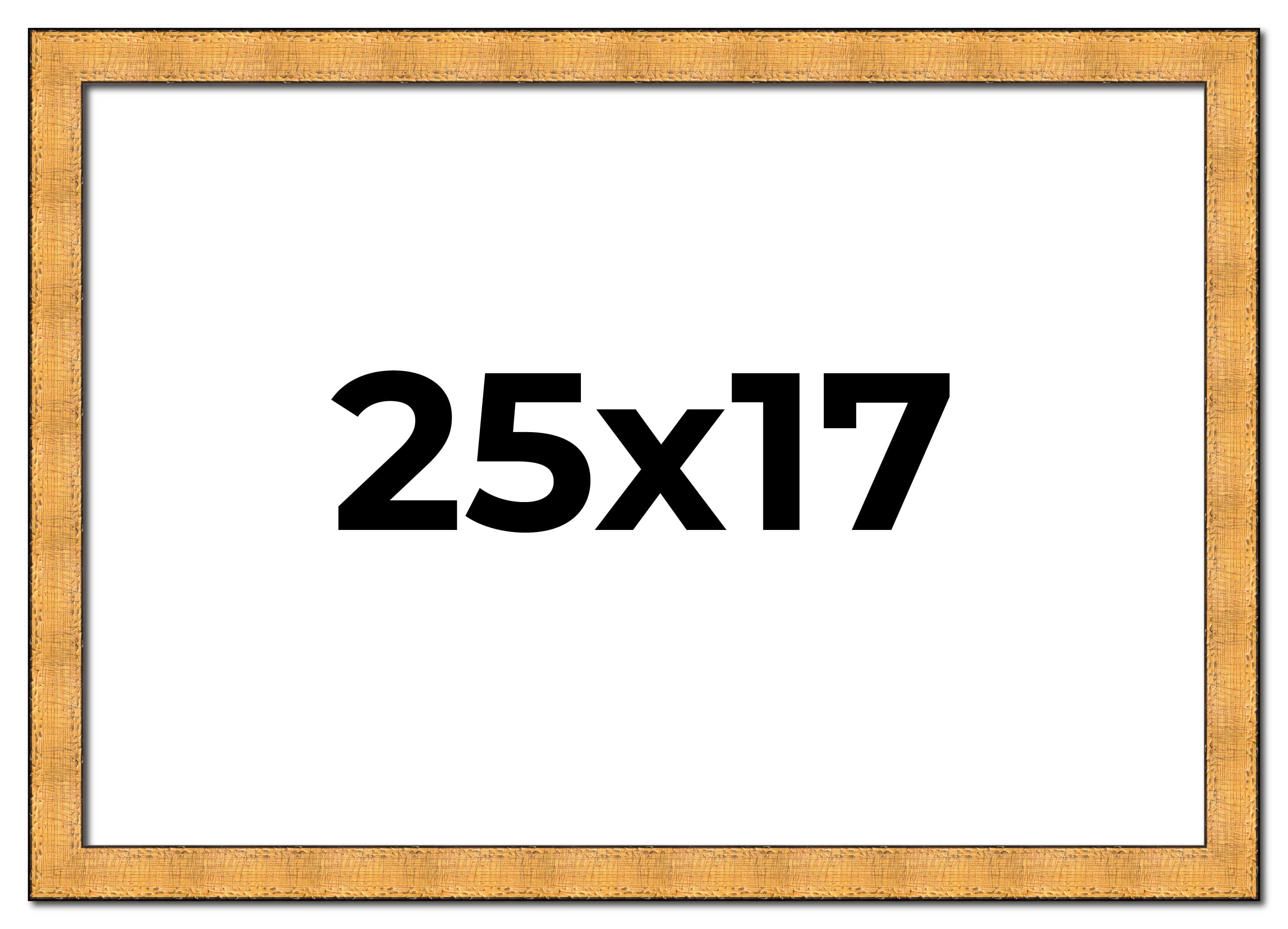 25x17 Frame Gold Rustic Solid Wood Picture Frame | 1.25 Inch Wide ...