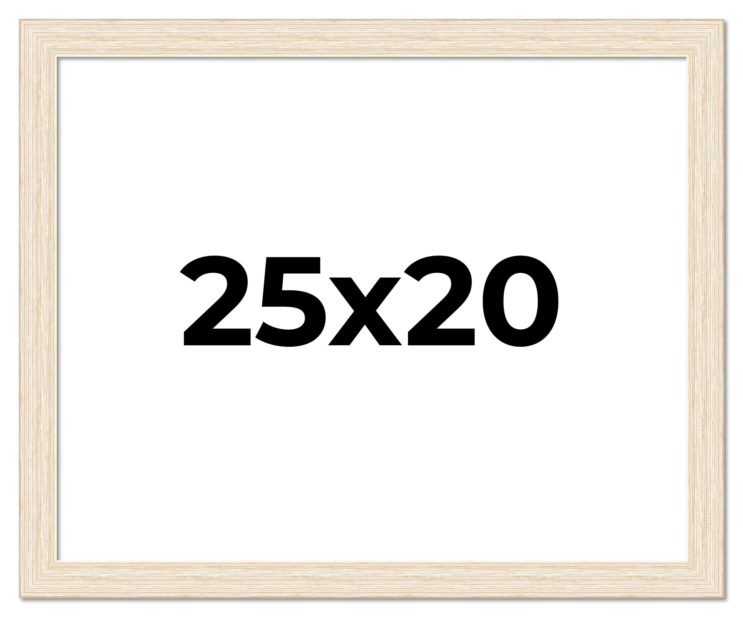 25x20 Frame White Barnwood Picture Frame - Modern Photo Frame Includes ...