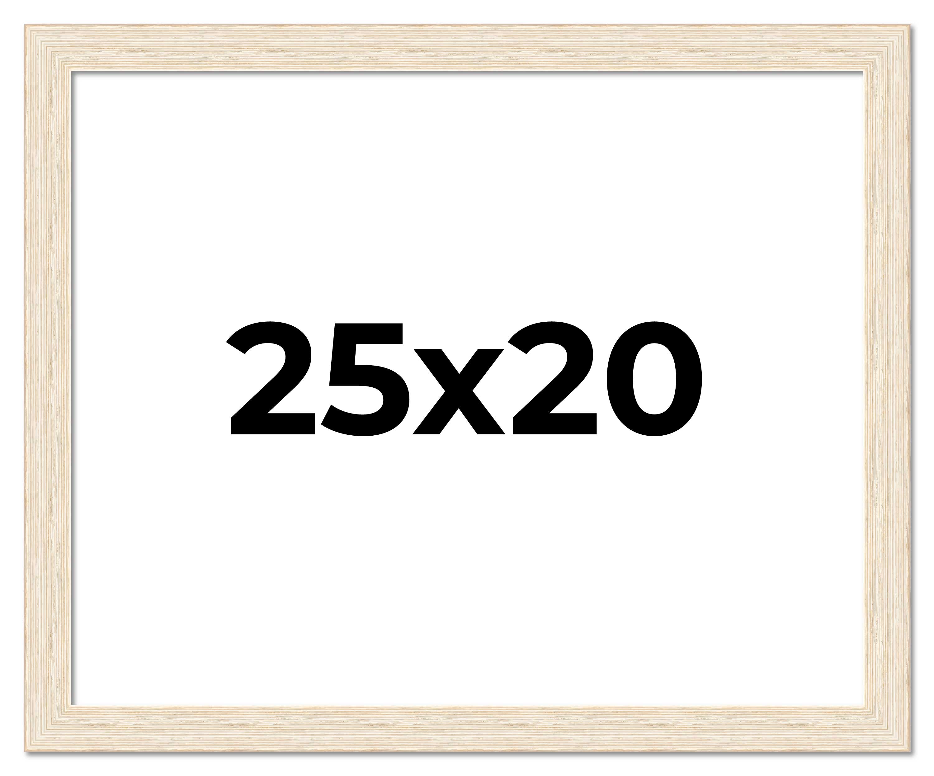25x20 Frame White Real Wood Picture Frame Width 1.5 inches | Interior ...