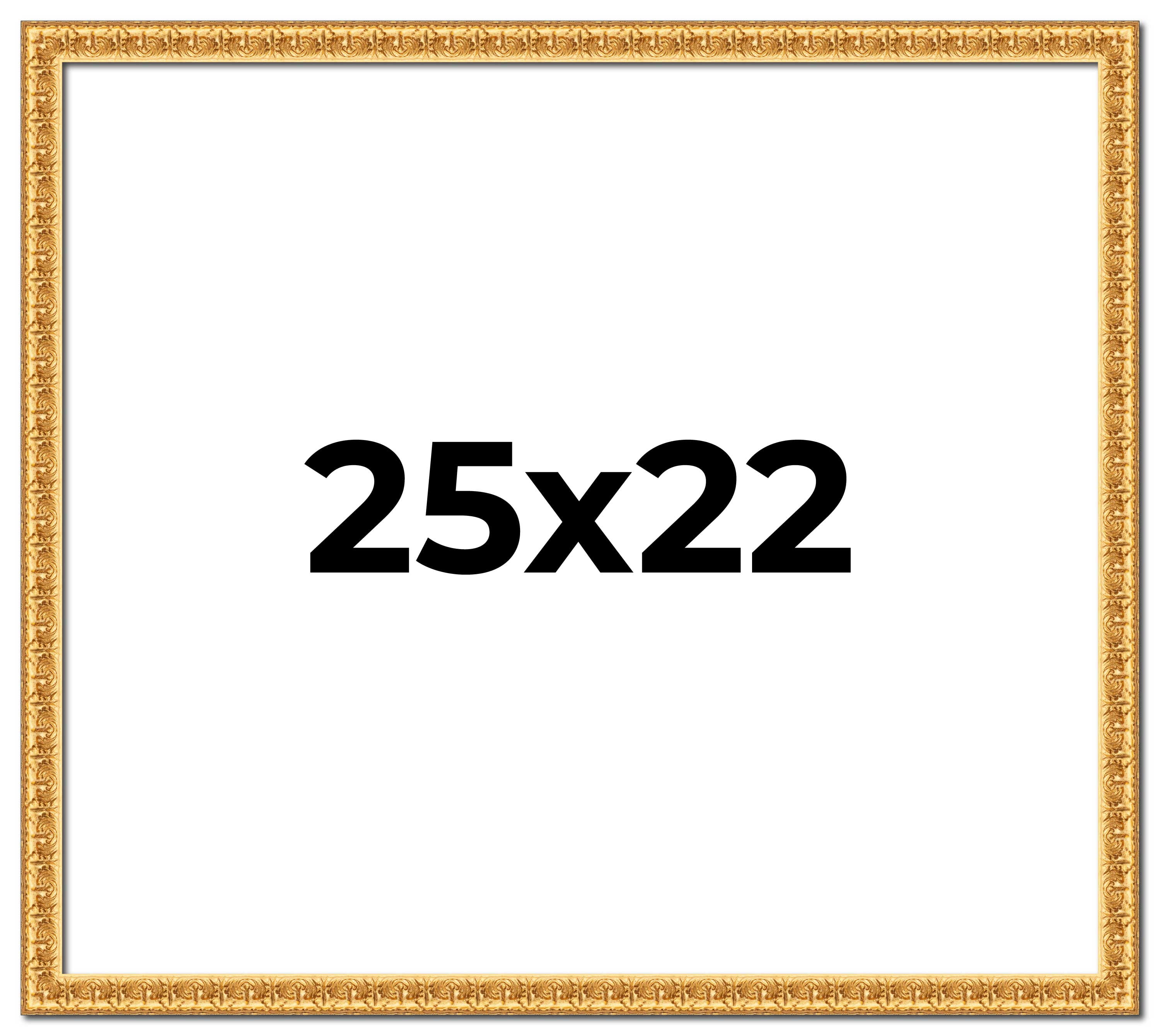 25x22 Frame Gold Real Wood Picture Frame Width 1 inches | Interior ...