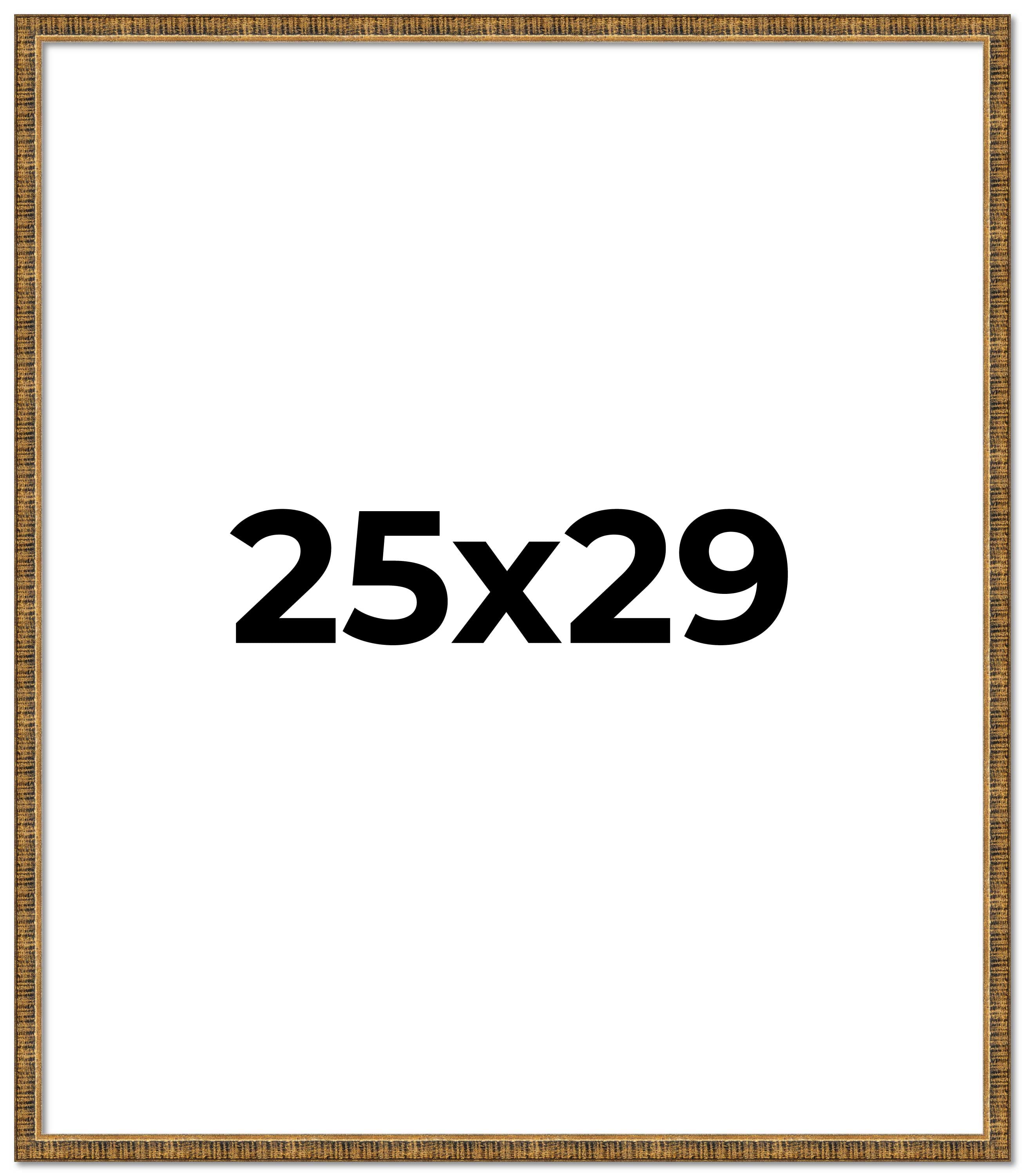 25x29 Frame Gold Kingsley Distressed Solid Wood Picture Frame Width 0. ...