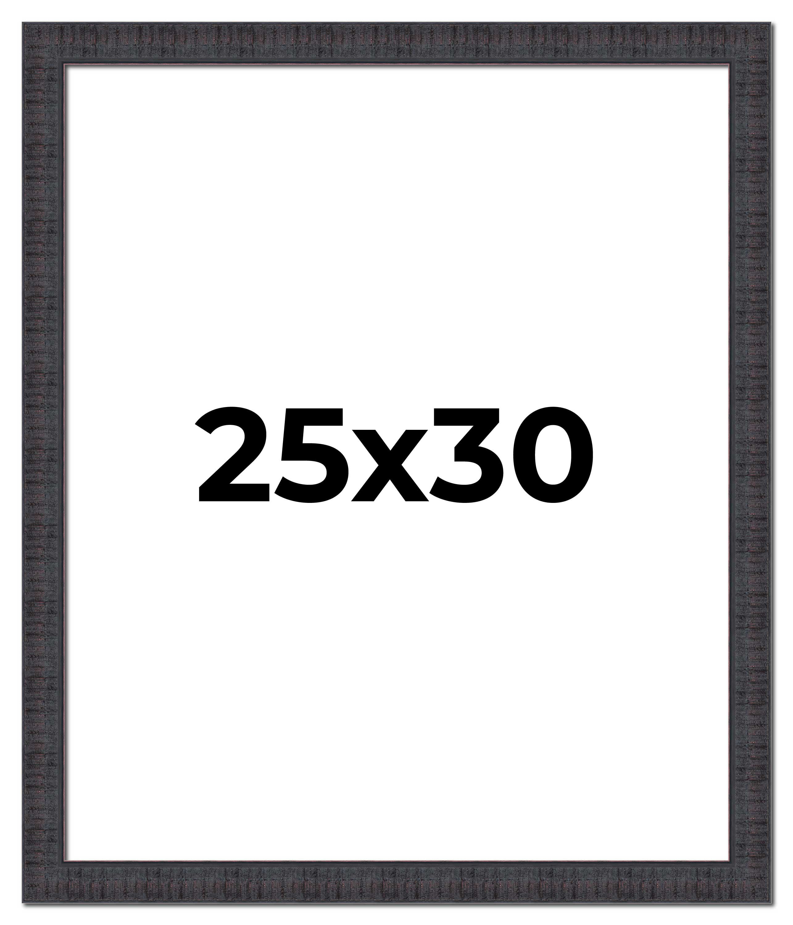 25x30 Frame Brown Rustic Solid Wood Picture Frame 1.5 Inches Wide ...