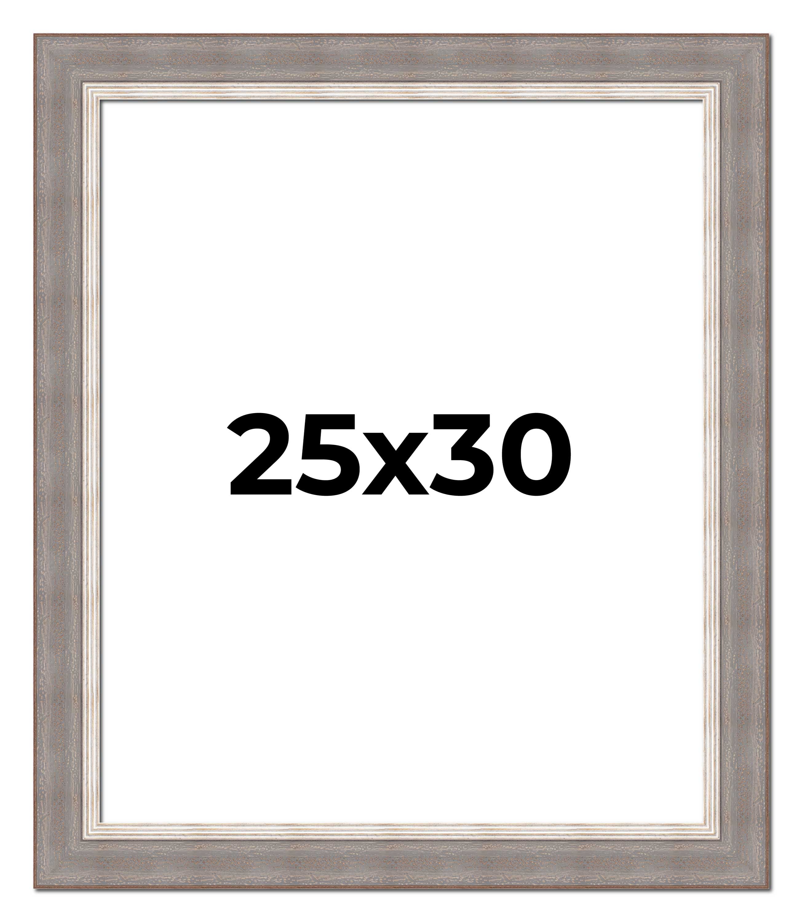 25x30 Frame Grey Real Wood Picture Frame Width 2.75 Inches | Interior ...