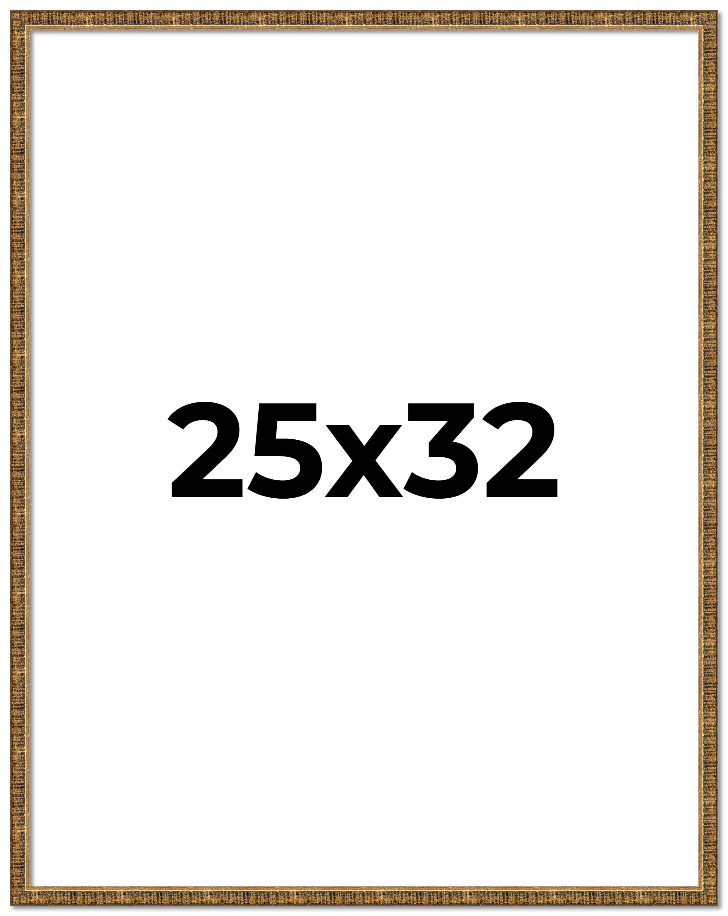 25x32 Frame Gold Kingsley Distressed Solid Wood Picture Frame Width 0. ...