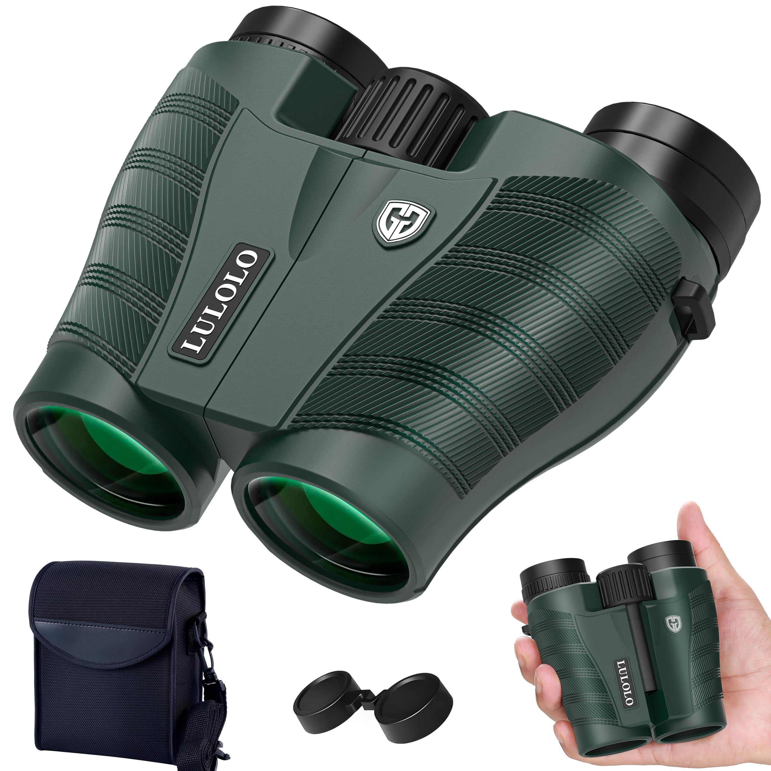 25x32 UHD Compact Binoculars for Adults – High Powered Wide View ...