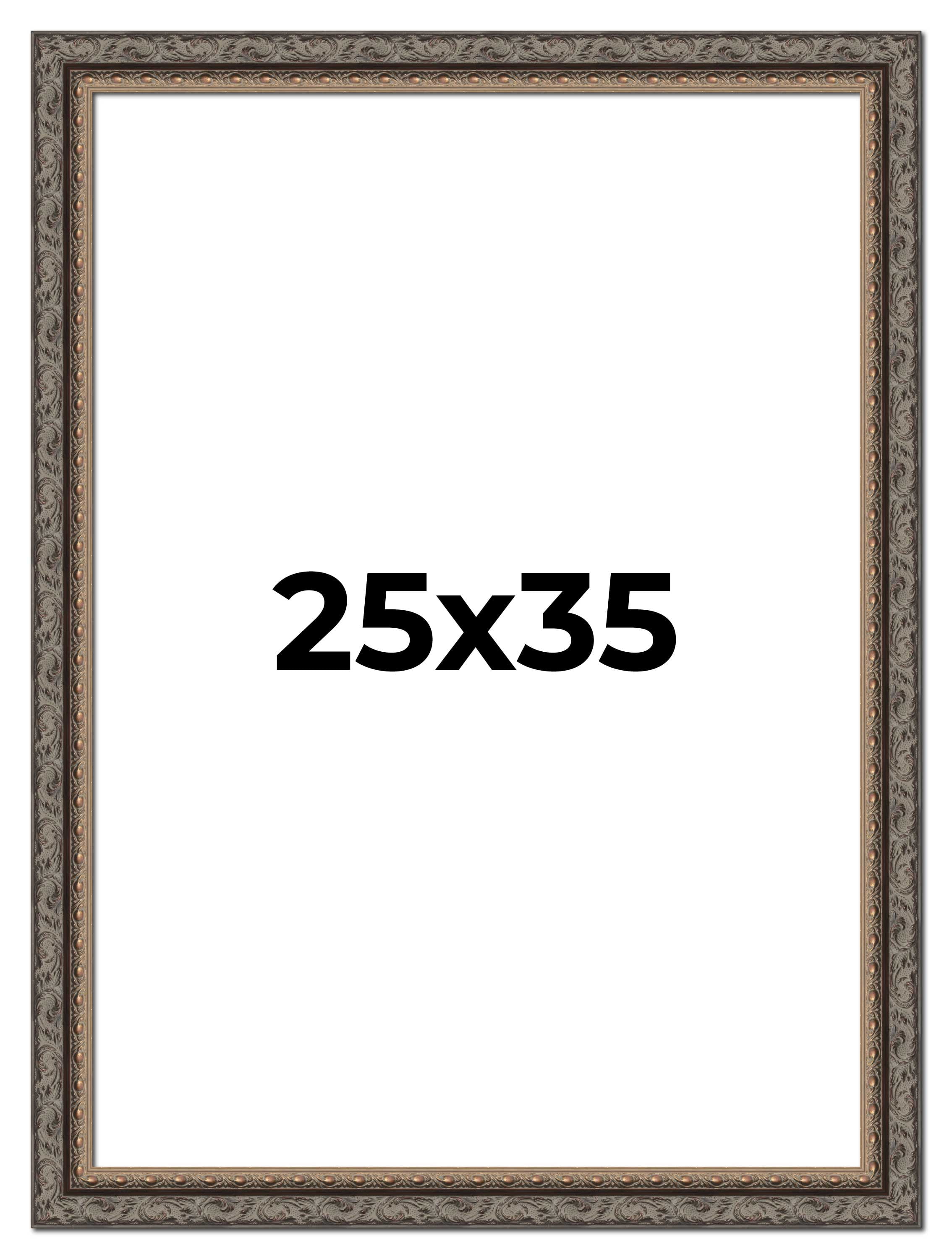 25x35 Frame Black Real Wood Picture Frame Width 2 inches | Interior ...