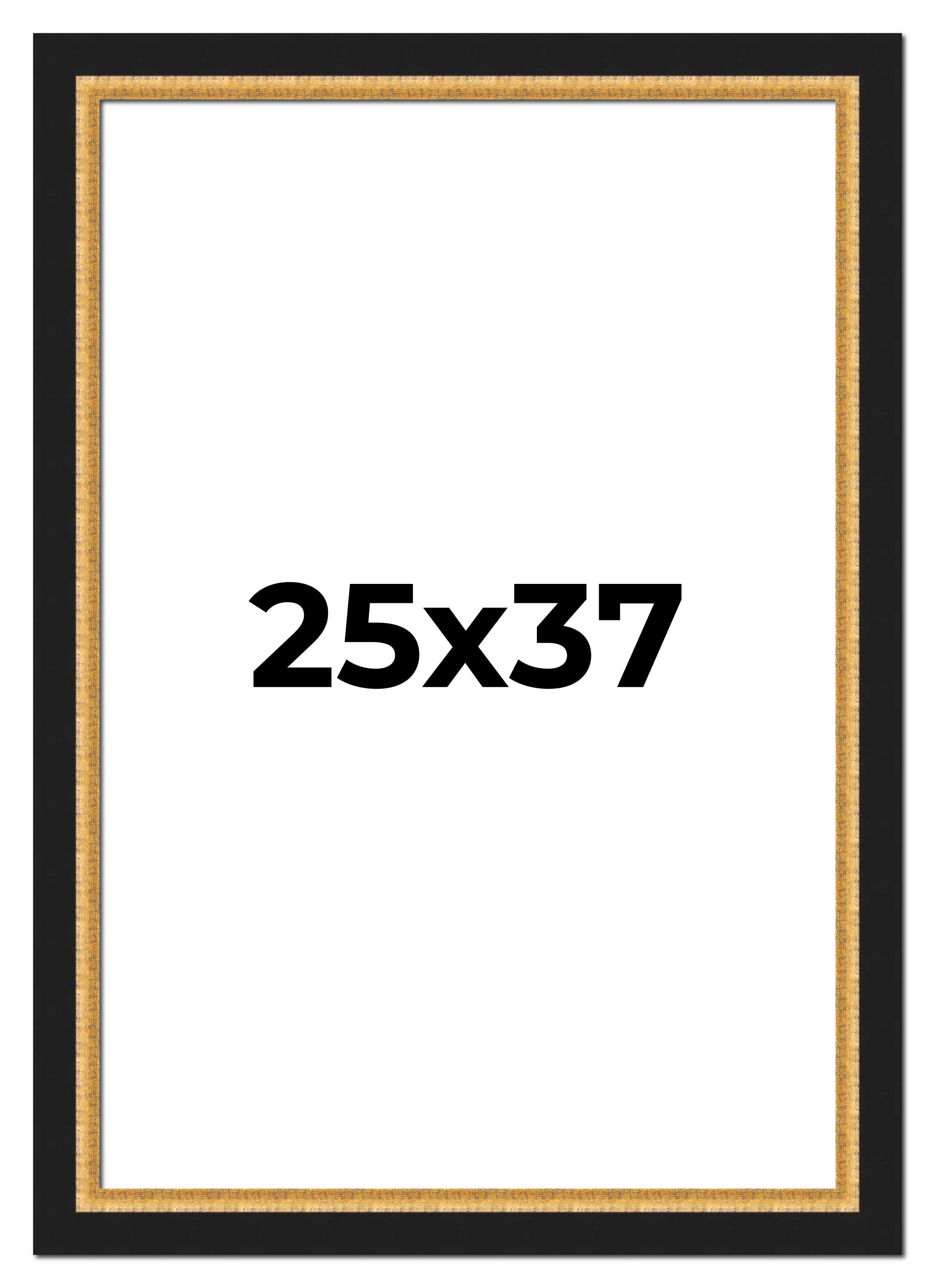 25x37 Frame Gold Real Wood Picture Frame Width 2.25 Inches | Interior ...