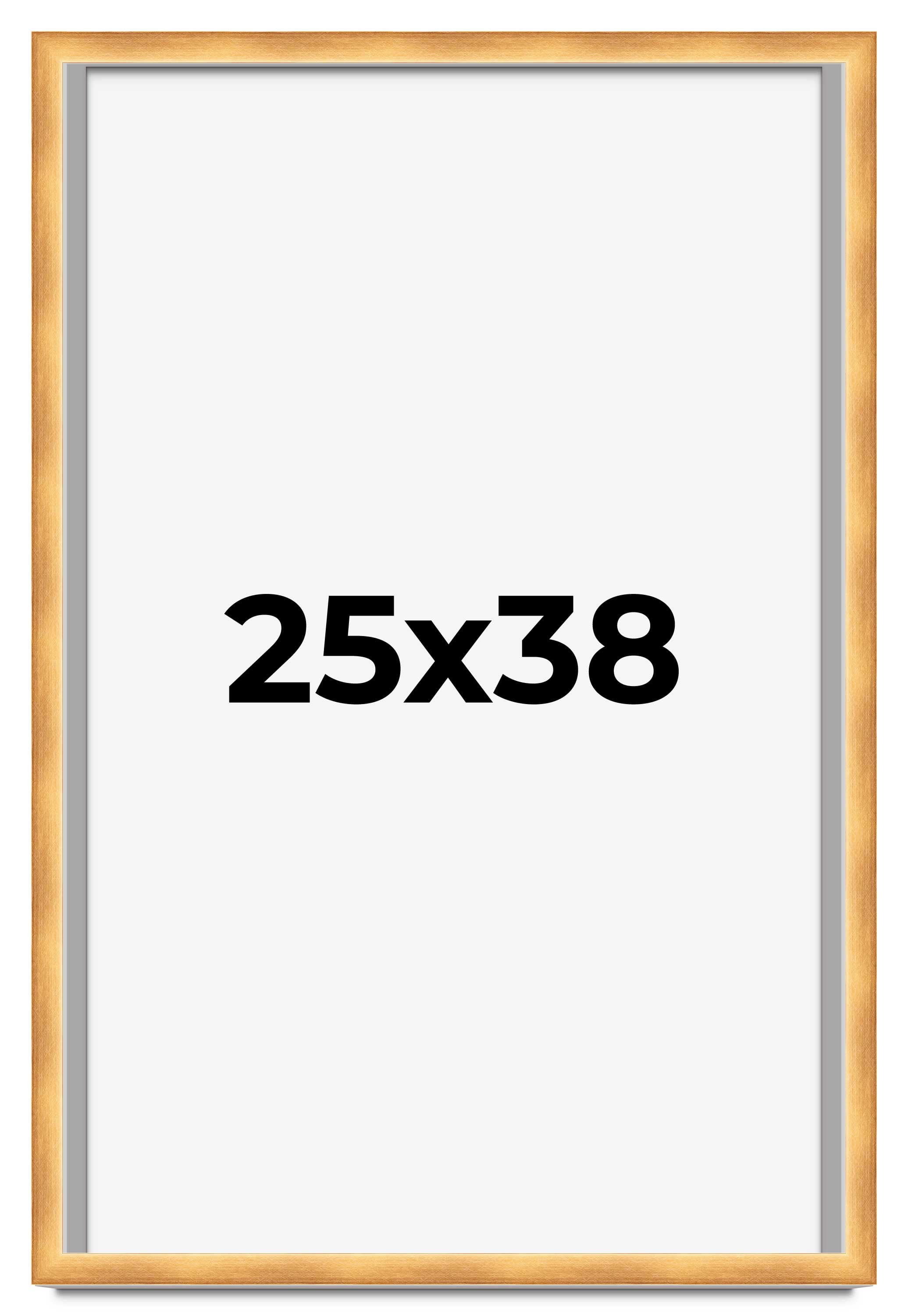 25x38 Shadow Box Bronze Cross-Brushed Display Frame | 1.625 Inches Deep ...
