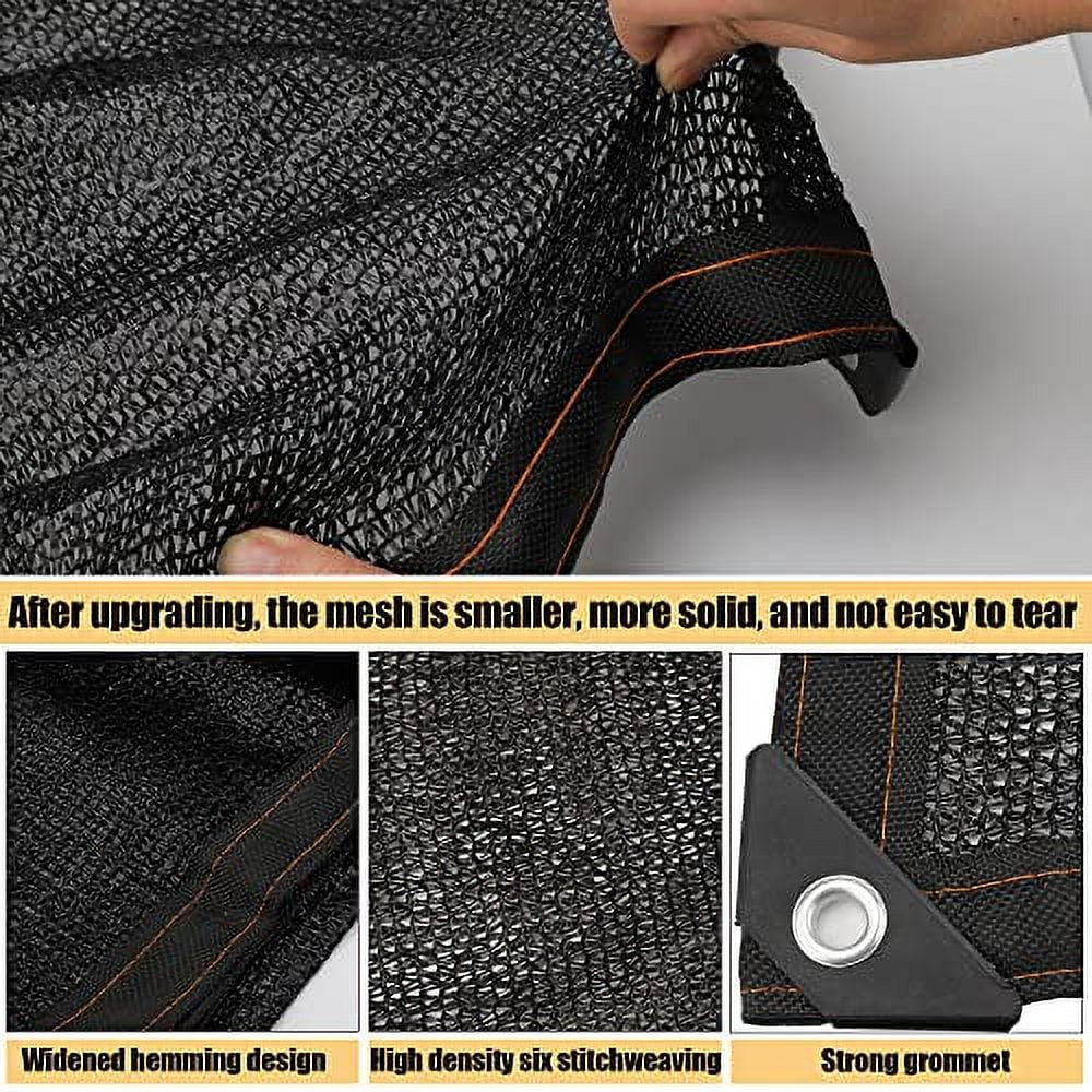 25x50 FT Pool Leaf Net Cover for Inground Pools, Rectangular Mesh Pool ...