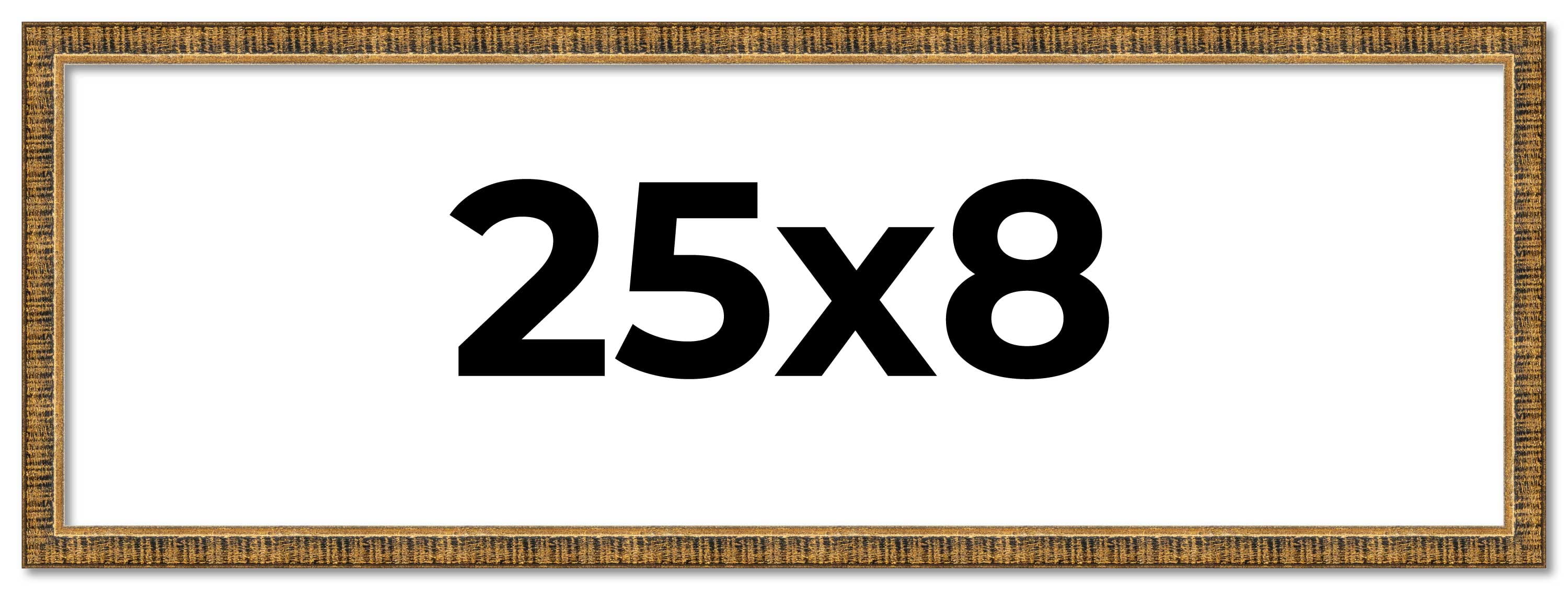 25x8 Frame Gold Picture Frame - Complete Modern Photo Frame Includes UV ...