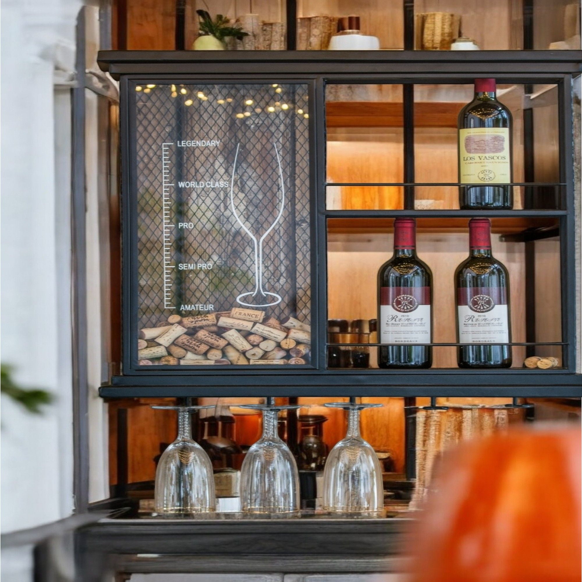 26.00 Inch Industrial Wall-Mounted Shelf with Mesh Panel and Hooks ...