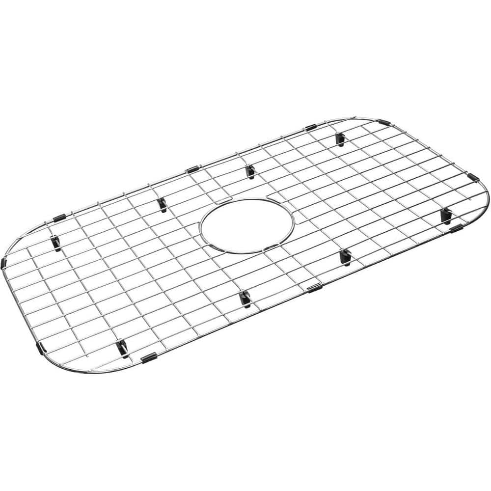 26-1/16 in. L x 14-1/16 in. W Sink Grid Protector Dish Rack, 3-1/2 in ...