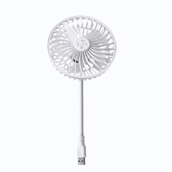 26×13×13cm White Flexible Gooseneck USB Mini Desk Fan, Low Noise ...