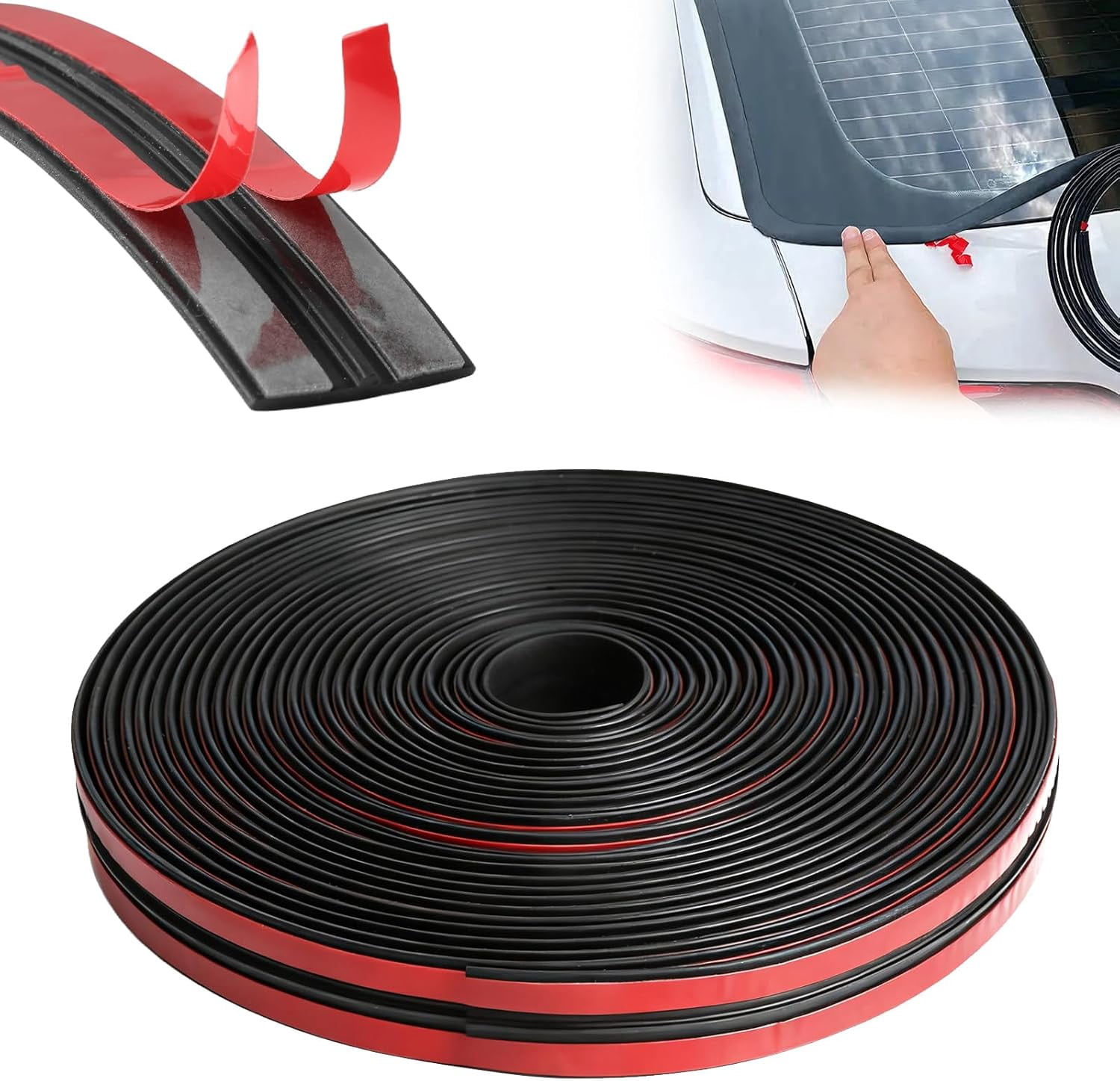 26.2 Ft T-Shape Car Windshield Weather Stripping Windshield Rubber Seal ...