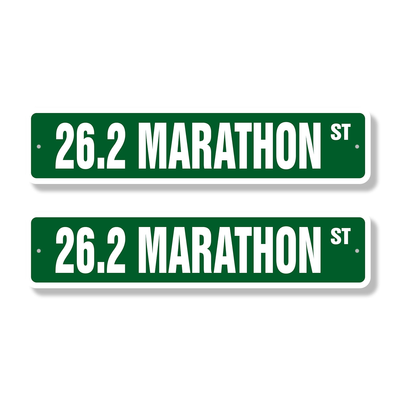 26.2 MARATHON Classic Street Sign (2 Pack) runner shoes jog jogging run ...