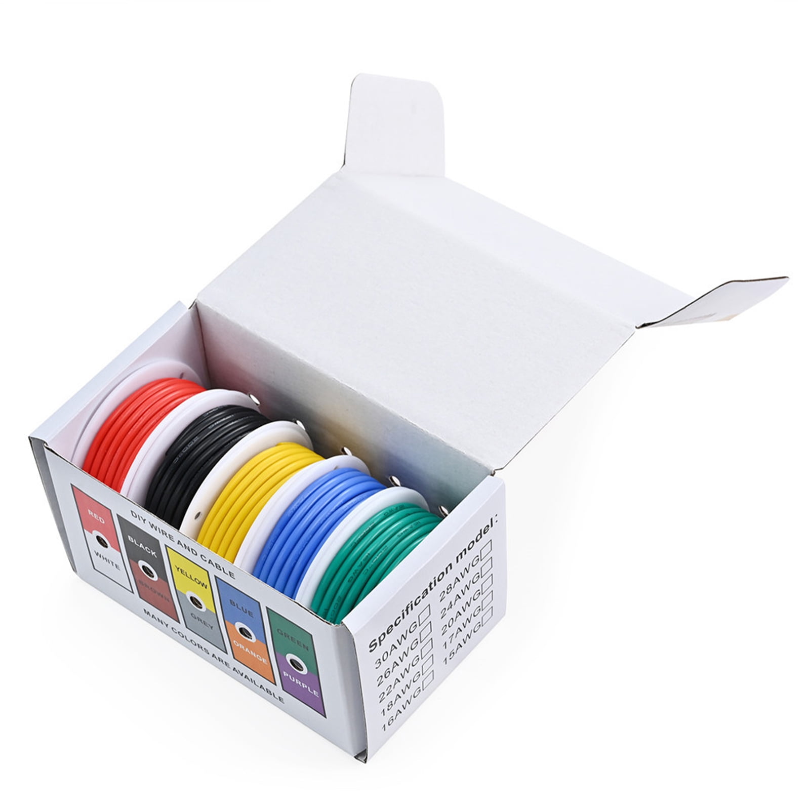 26/28/24/30AWG Electric Tinned Copper Cable Heat Resistant Flexible ...