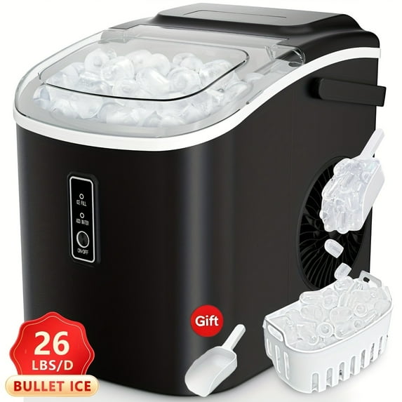 26/29lbs/Day BIBEARBIBEAR Bullet Ice Maker | Countertop Ice Maker ...