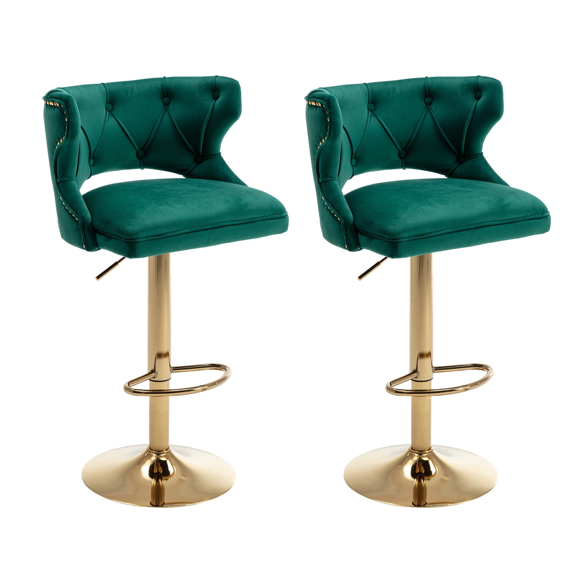 26-35 Inch Bar Stools, Counter Height Adjustable Swivel Barstools High ...
