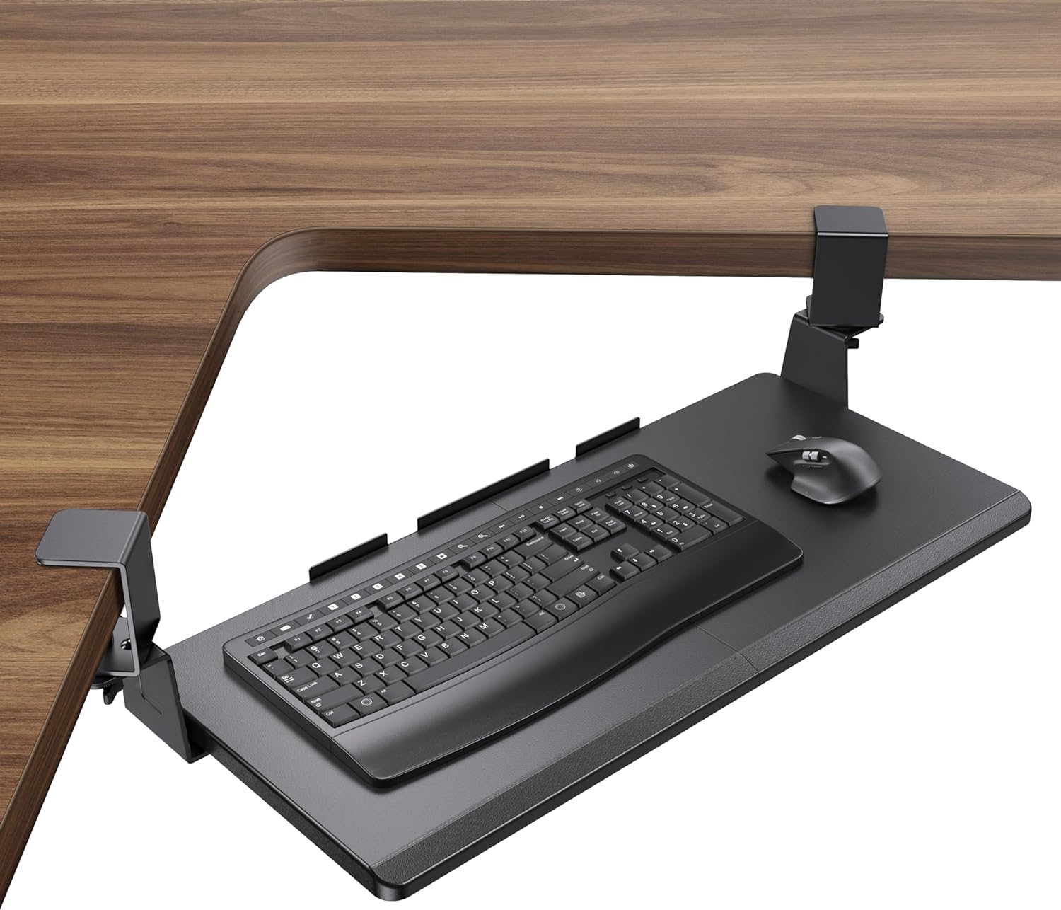 VIVO Pneumatic Keyboard & Mouse Platform Wall Mount, Keyboard Tray Arm ...