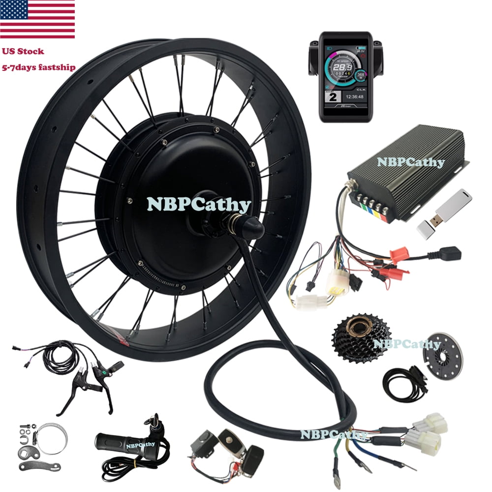26*4.0inch 170mm Dropout 100mm Width Wheelrim 72V 3000W Fat Tire Rear ...