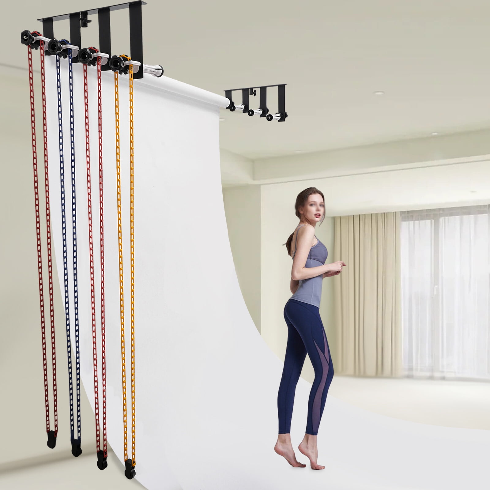 26.46lbs Assembly Photography Background Support System Backdrop Holder ...
