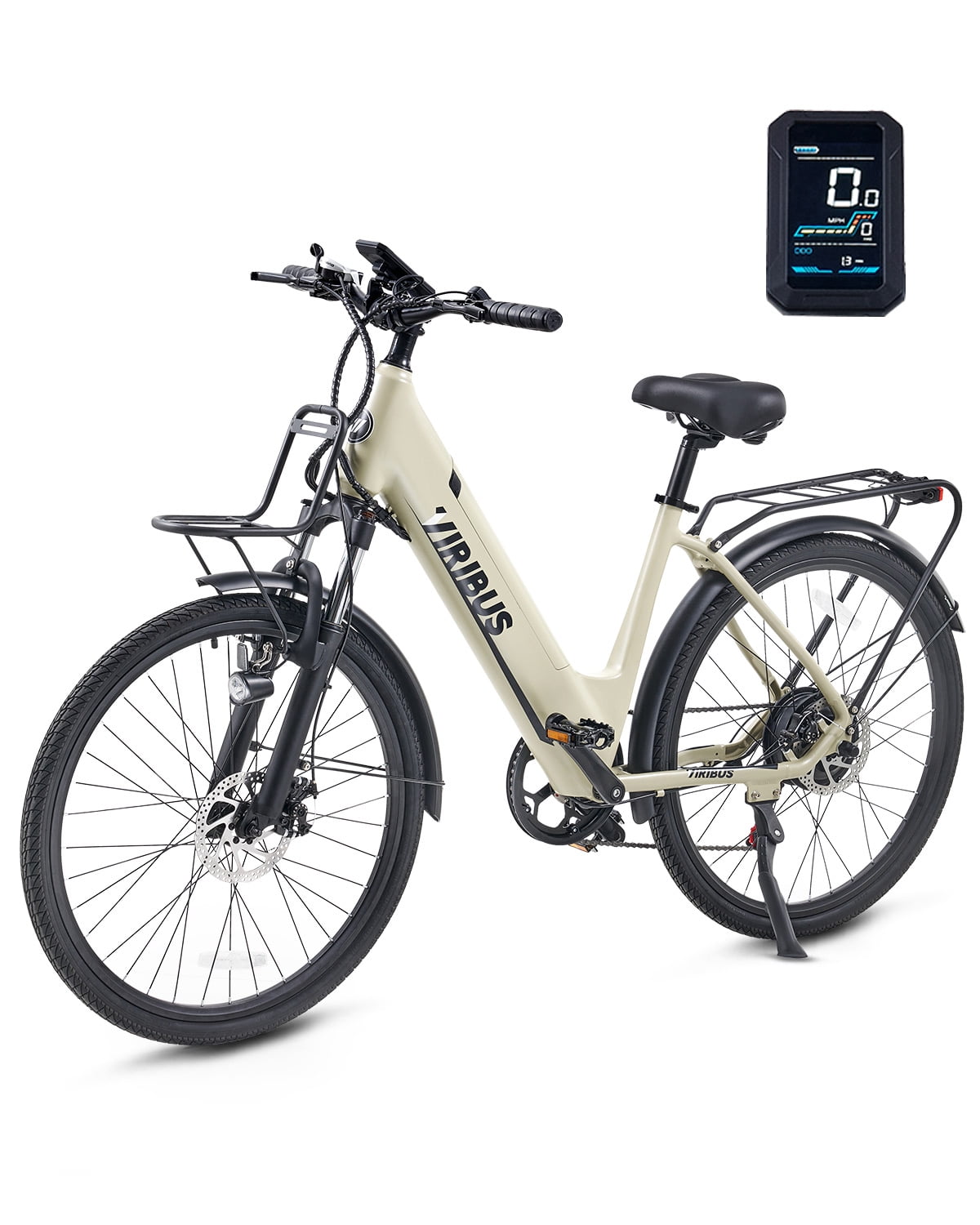 26" 48V 15Ah Electric Bike with 500W Dual Hall Sensors 7 Speed Shimano ...