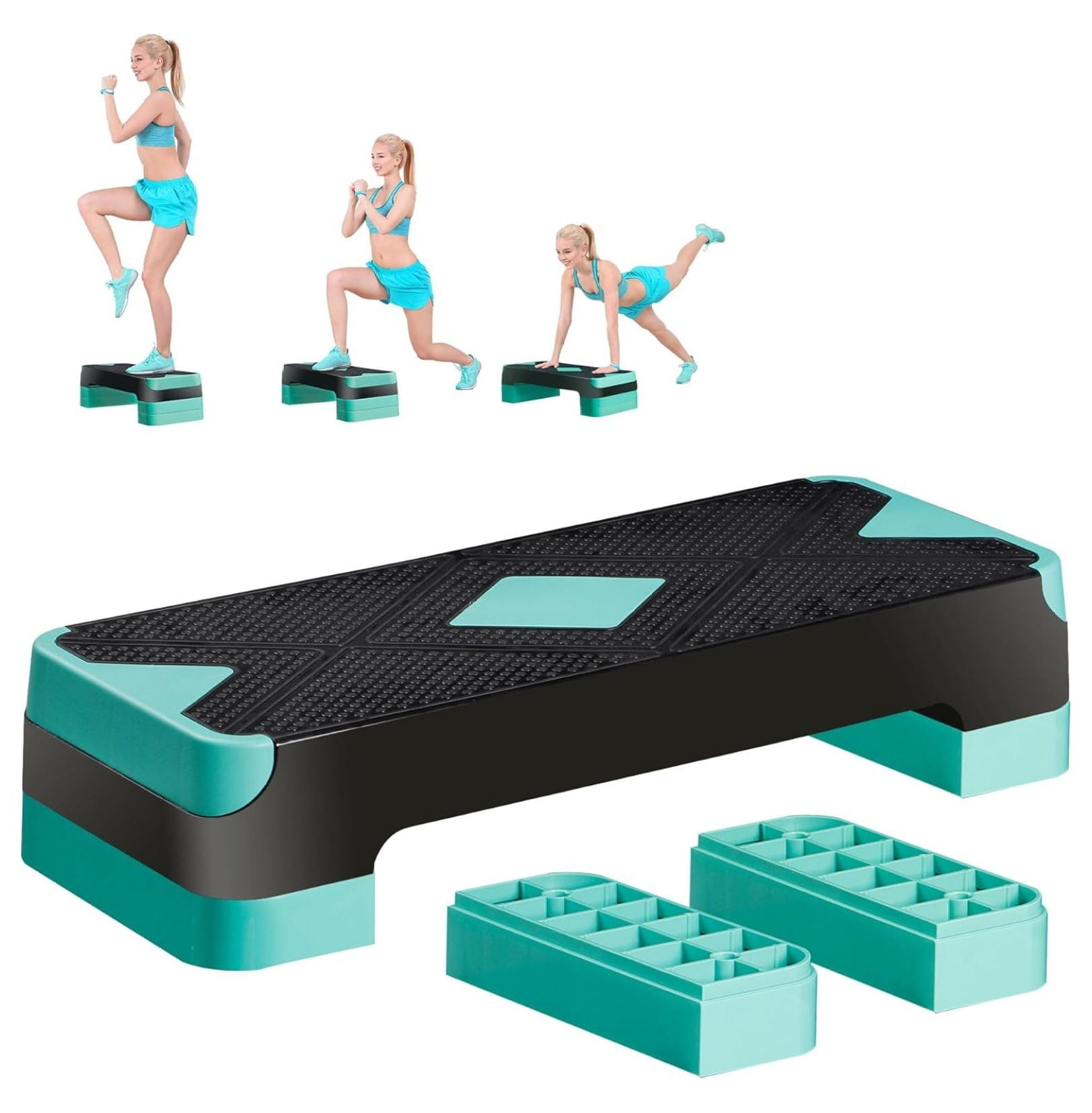 26.5" Adjustable Workout Aerobic Stepper in Fitness & Exercise Step ...