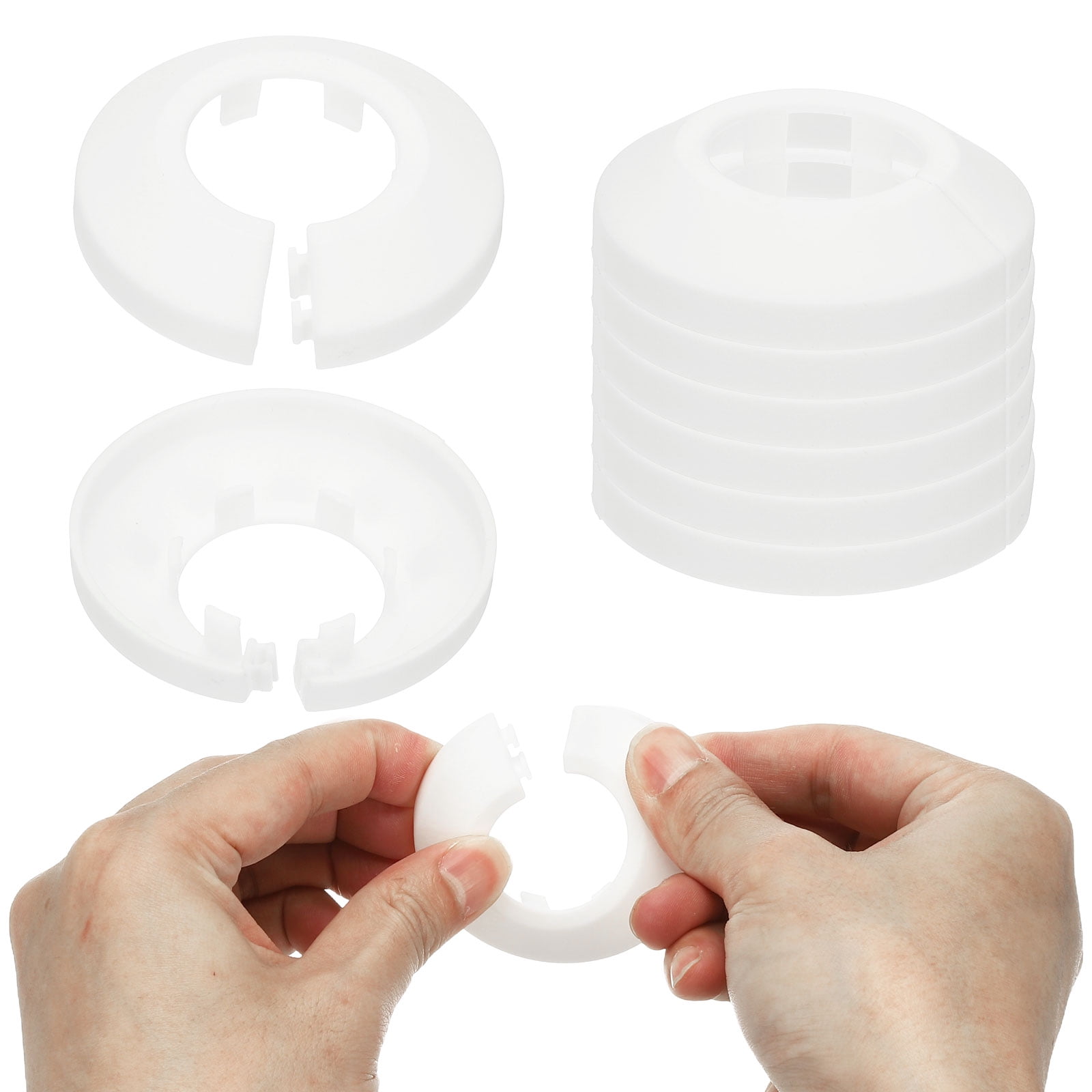 26.5mm Plumbing Cover Plates, 9 PCS Wall Split Flange Pipe Cover ...