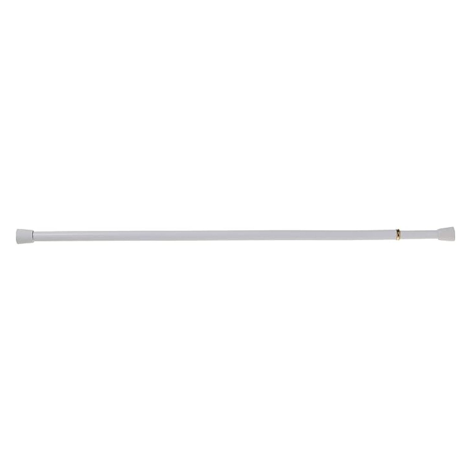 26-6800-10 7/16" Round Spring Tension Cafe Rod, 18-28", White - Walmart.com