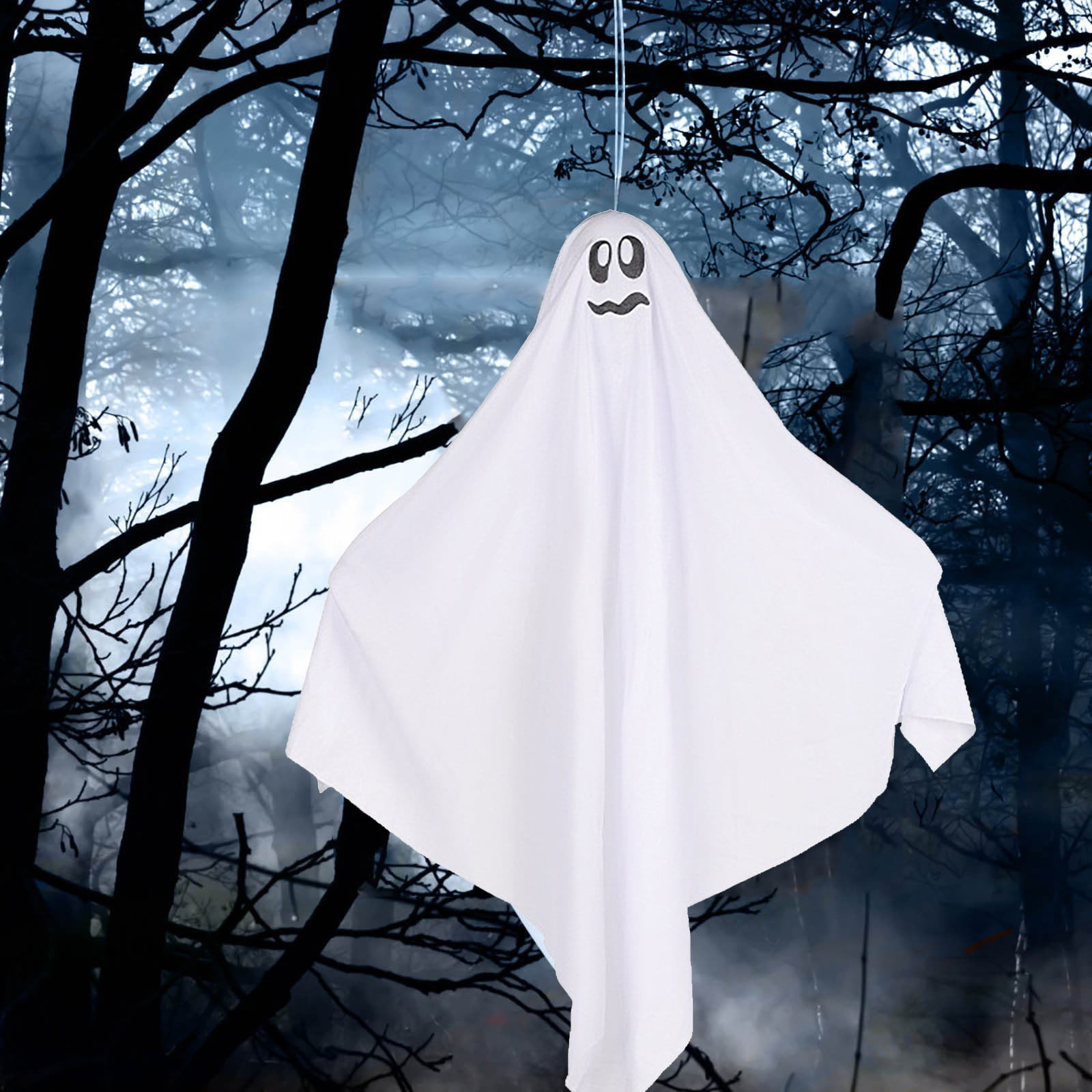 26.7 Inch Halloween Hanging Ghosts Decorations Outdoor, Flying Ghost ...