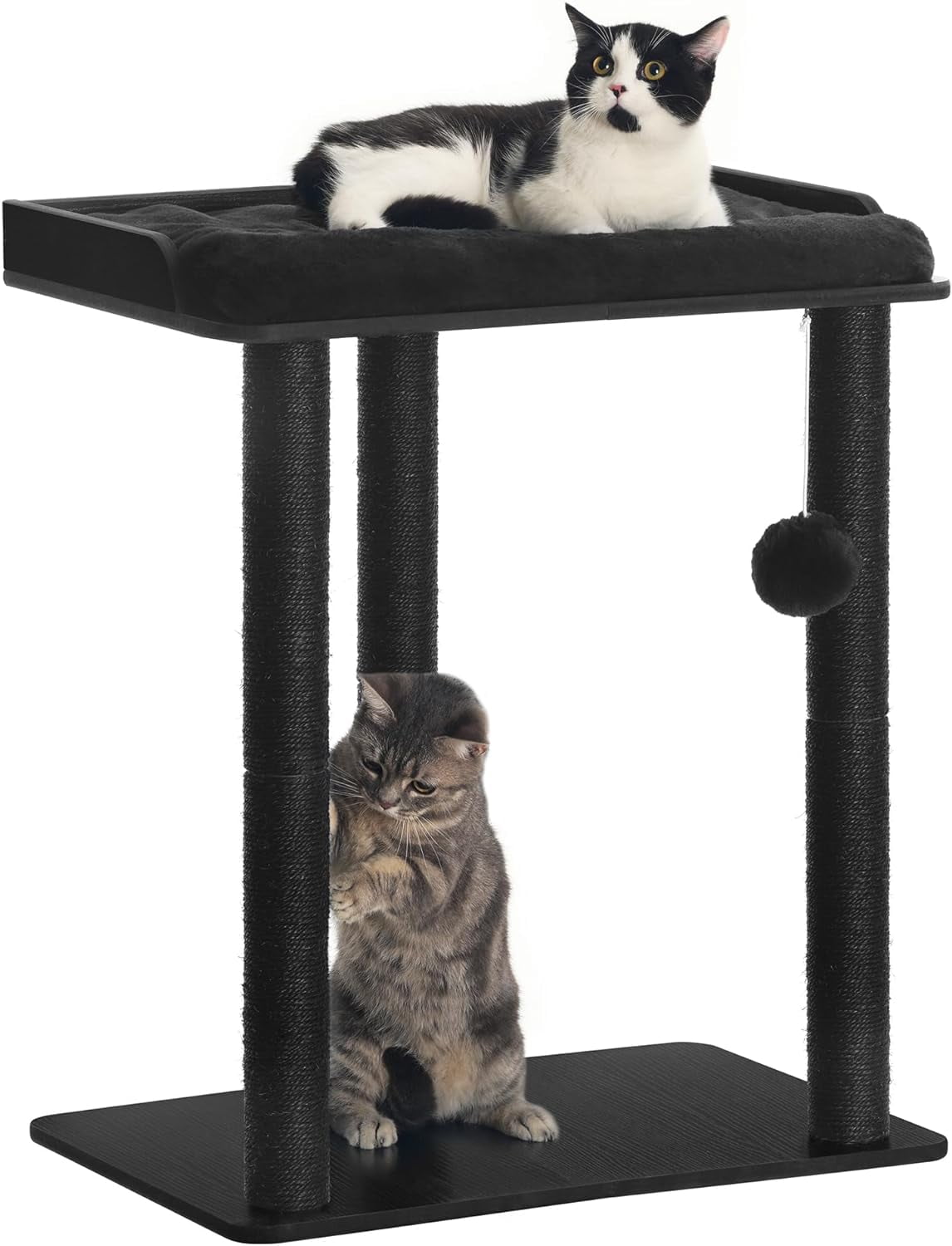26.7in Cat Tree Tower Condo, Cat Scratch Posts for Indoor Cats, Big ...