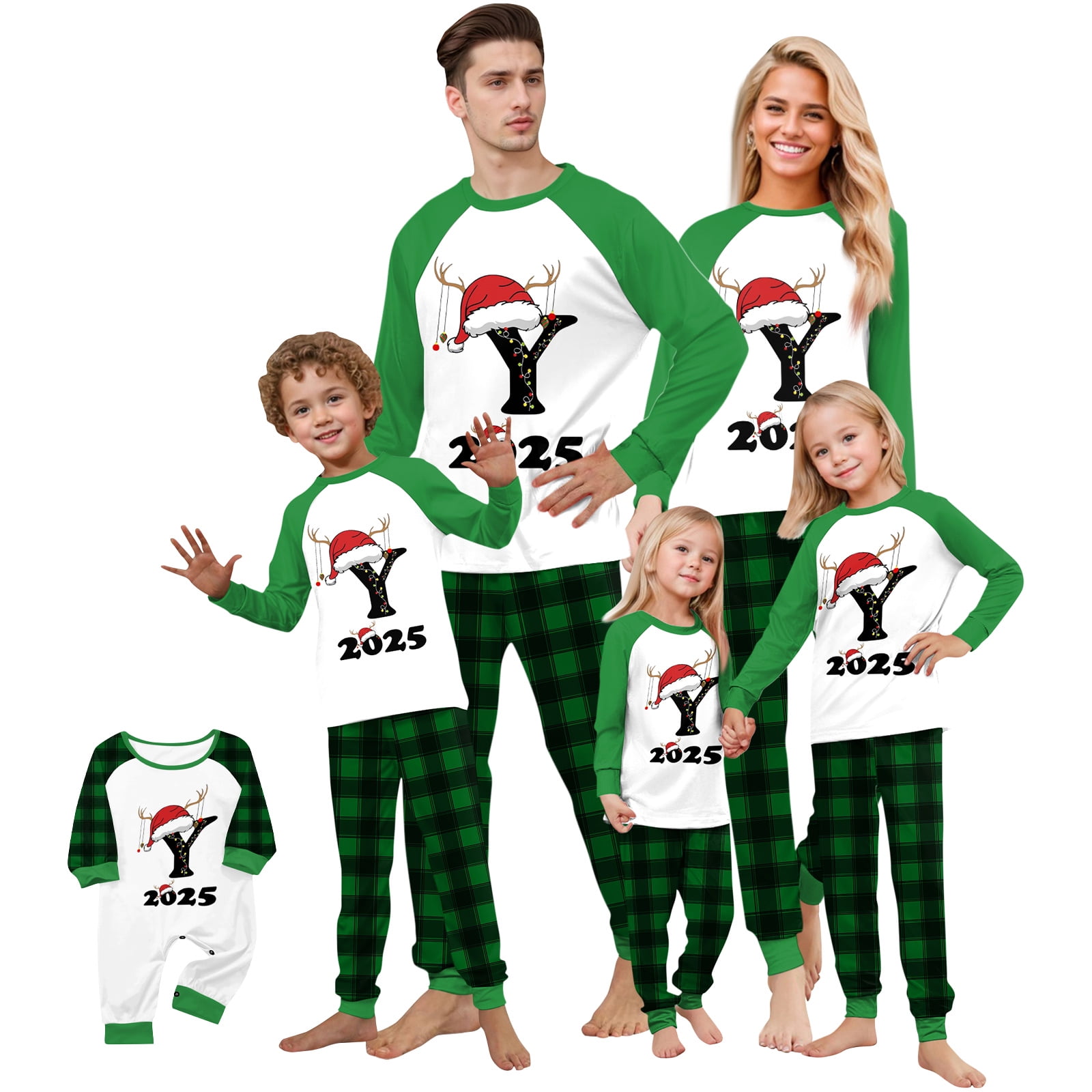 26 Alphabet Family Matching Christmas Pajamas - with Monogram A–Z ...