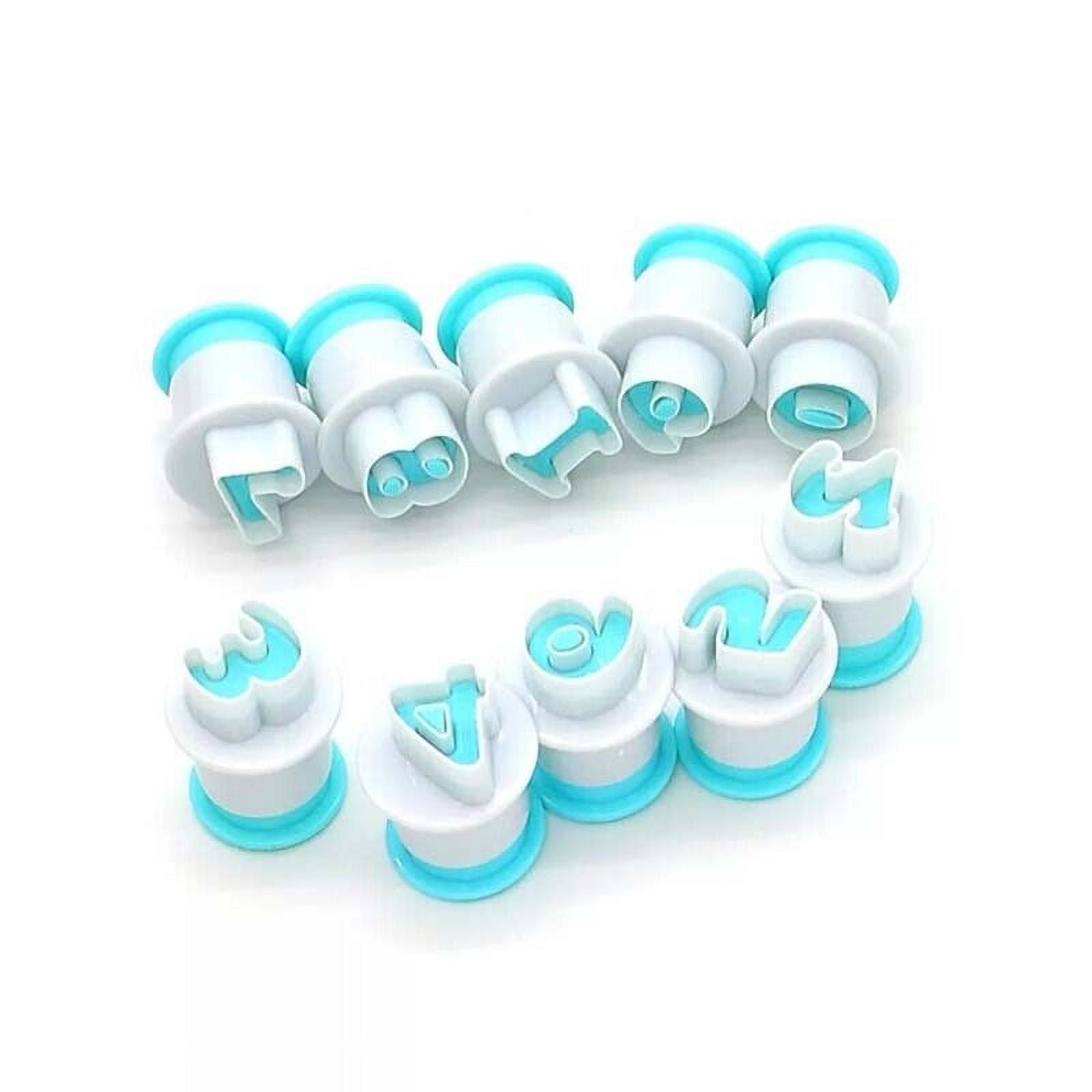 26 Alphabet Number Letter Fondant Mold Cake Decorating Set Icing Cutter ...