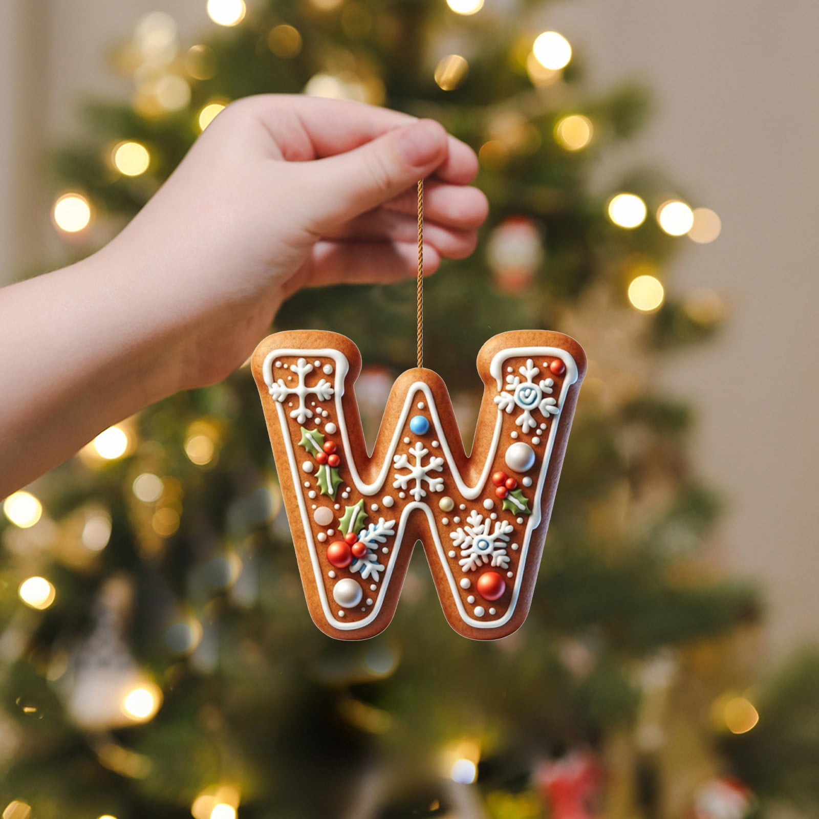 26 Alphabet Ornaments for Christmas Tree, Mini A to Z Alphabet Letter ...