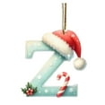 26 Alphabet Xmas Hanging Decorations - 2D Flat Design, 0.33Mm Thick ...