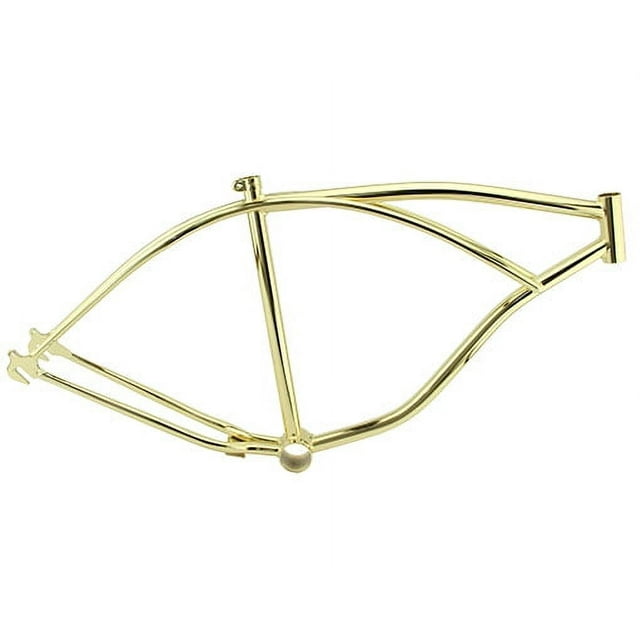 26" Beach Cruisers Bike Frame Gold. Bike frame, bicycle frame, bike ...