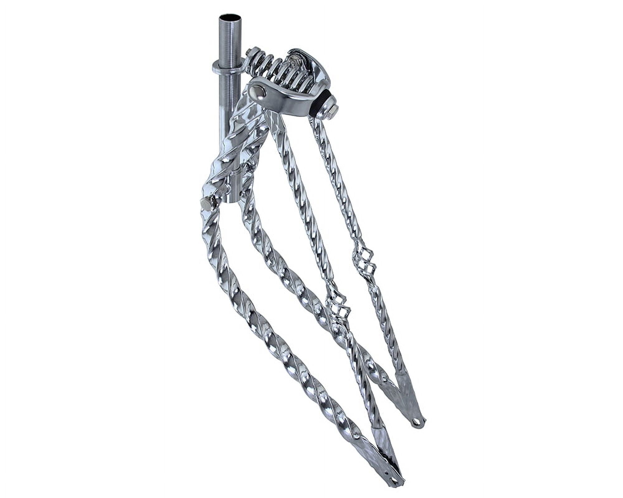 26 Bent Square Twisted Spring Fork 1 Inch W/Twisted Wing Cage Bars ...