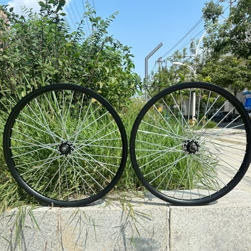26" Bicycle Spoke Wheelset Double Layer Alum Alloy 10G 36 Spokes Bike ...