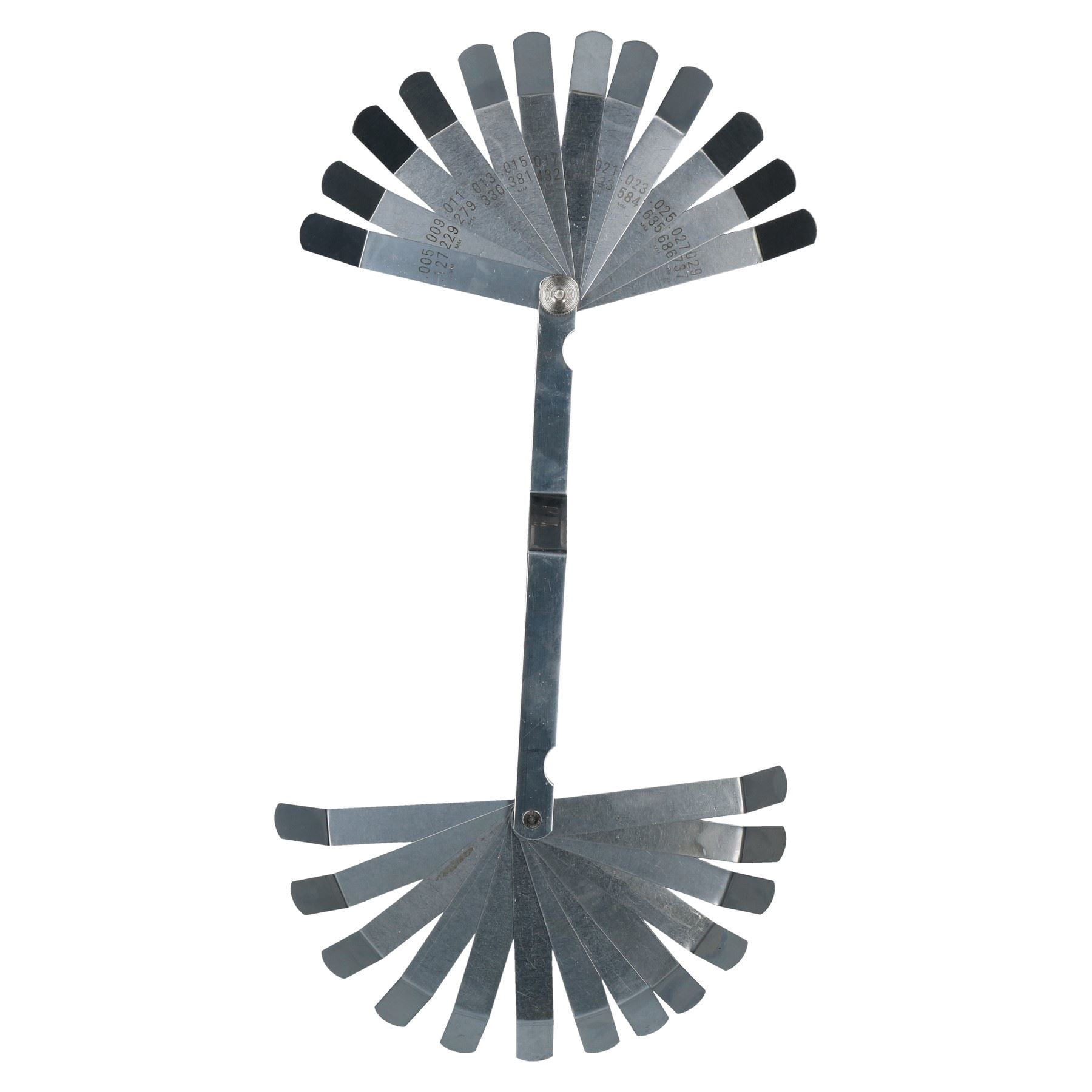 26 Blade Offset Bent Feeler Gauge Metric Imperial Measurements Dual ...