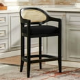 26" Cane Back Wicker Stool / Mid - century Style for Counter - Walmart.com